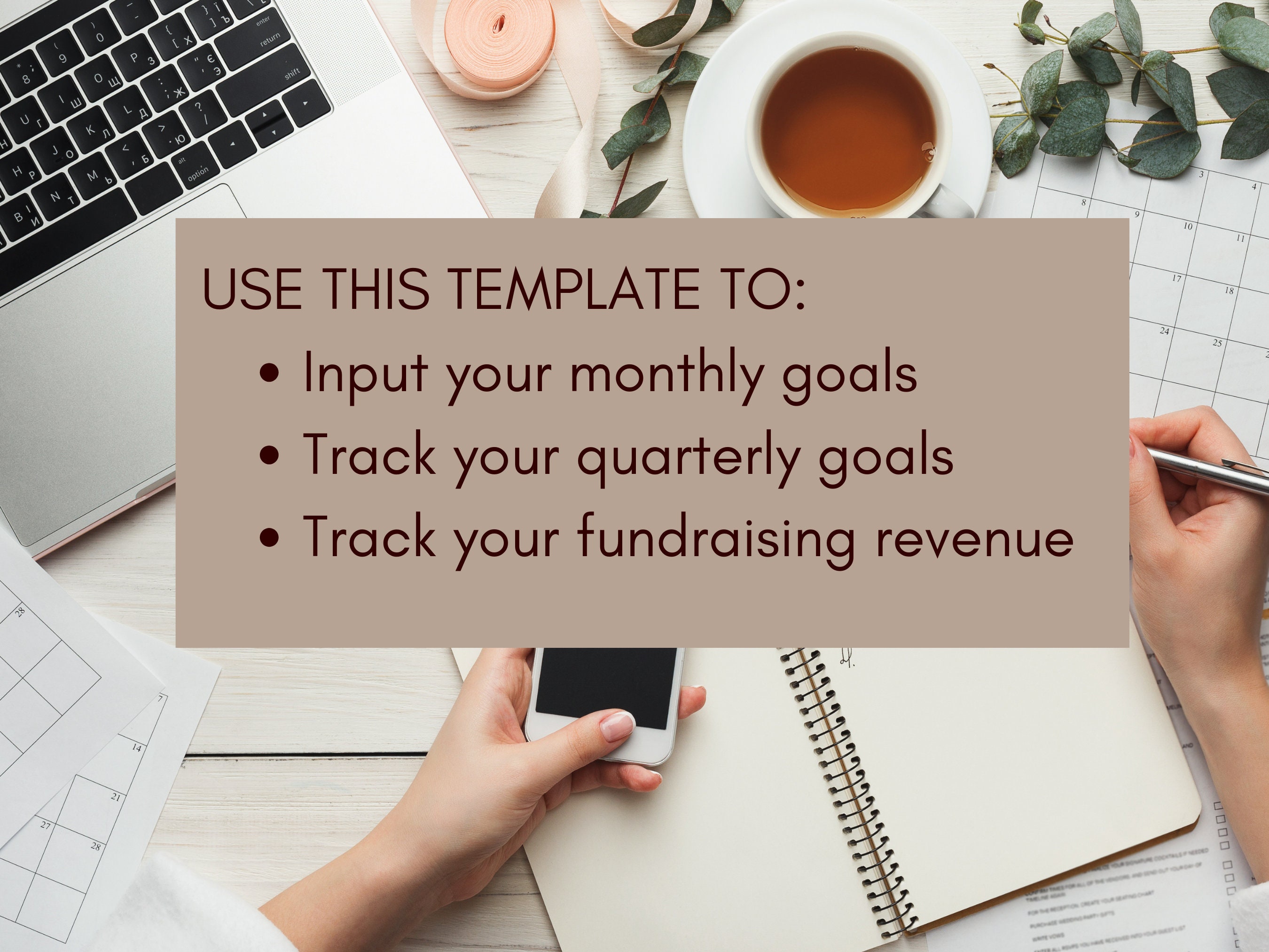 Monthly Forecasting Tracker | Revenue Tracking | Quarterly Fundraising ...