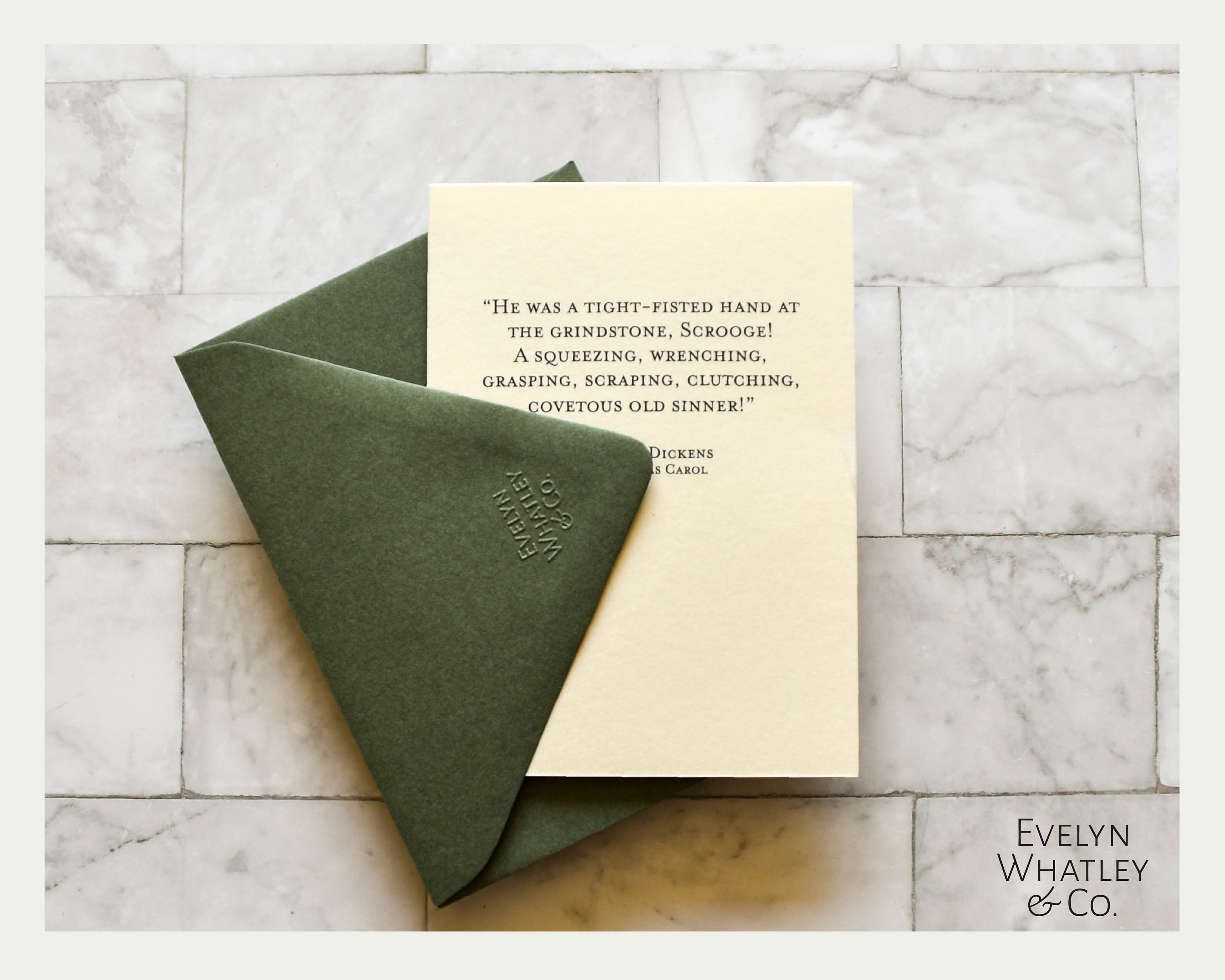 Christmas Carol Card: Funny Scrooge Quote, Holiday Greeting - Etsy
