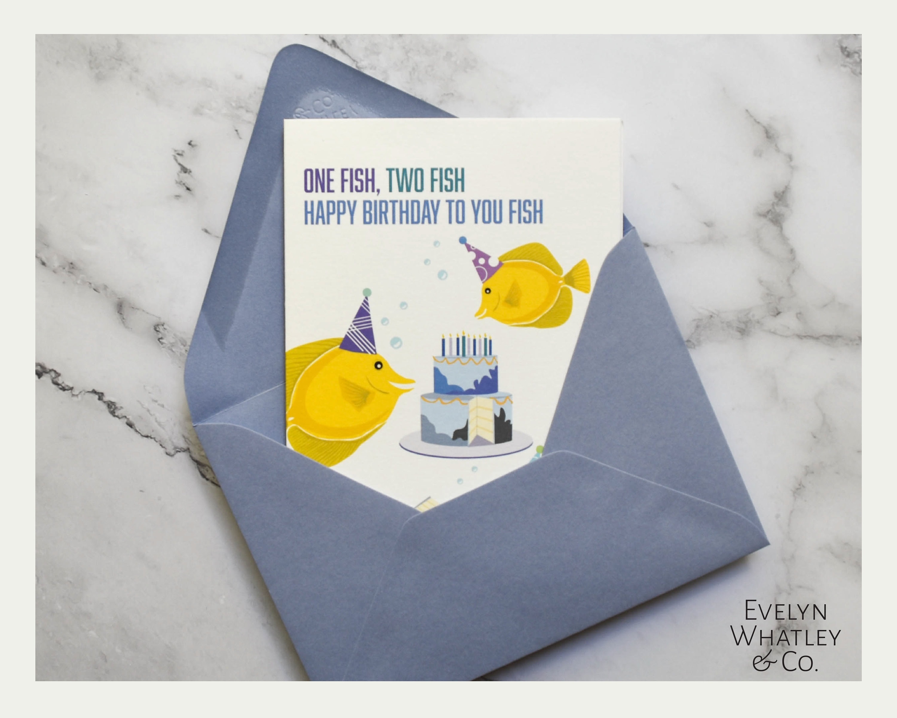 Happy Birthday to You Fish Birthday Fish Card - Etsy
