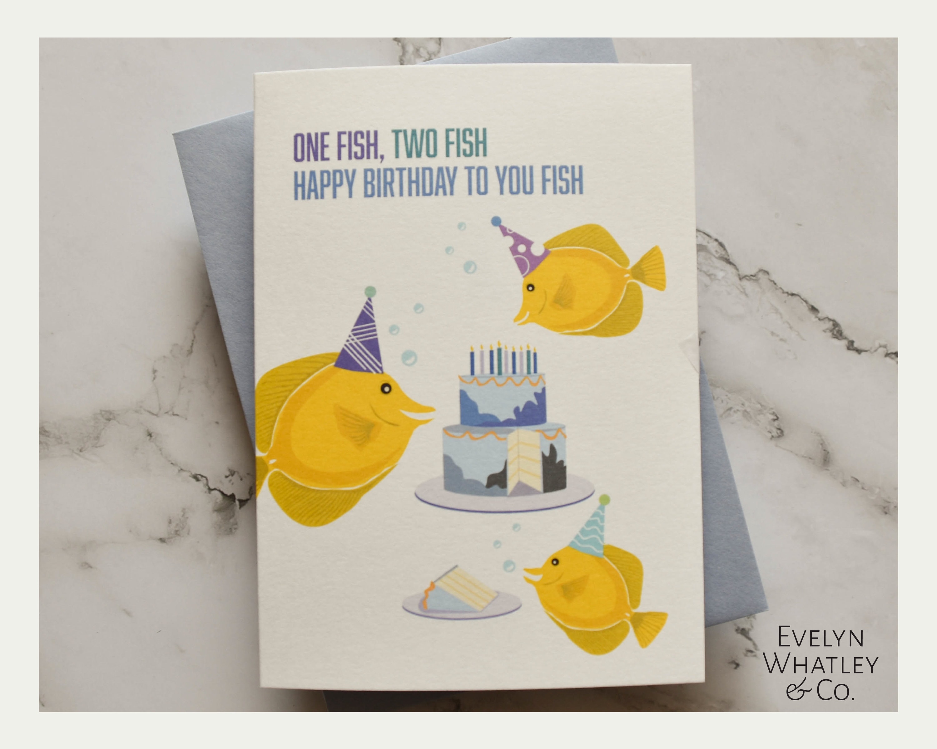 Happy Birthday to You Fish Birthday Fish Card - Etsy