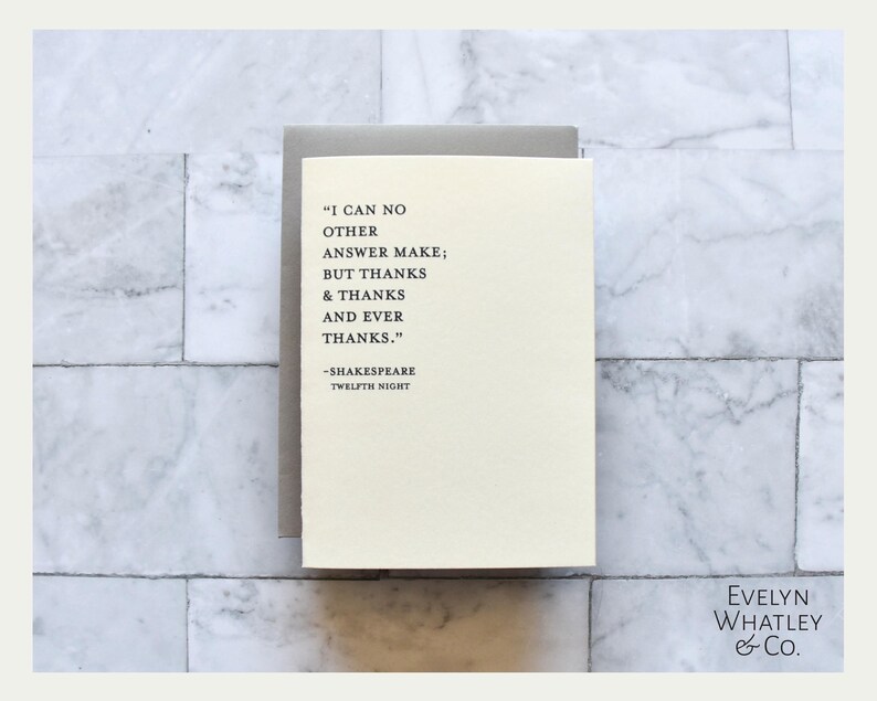 Thanks & Thanks | Box Set 10 - A1 Size "mini" | Gray - Shakespeare ...