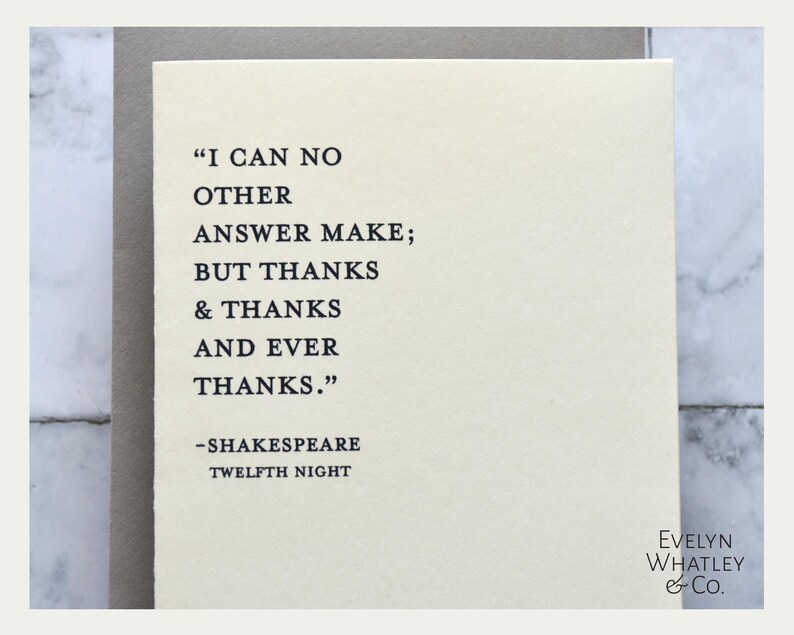 Thanks & Thanks | Box Set 10 - A1 Size "mini" | Gray - Shakespeare ...