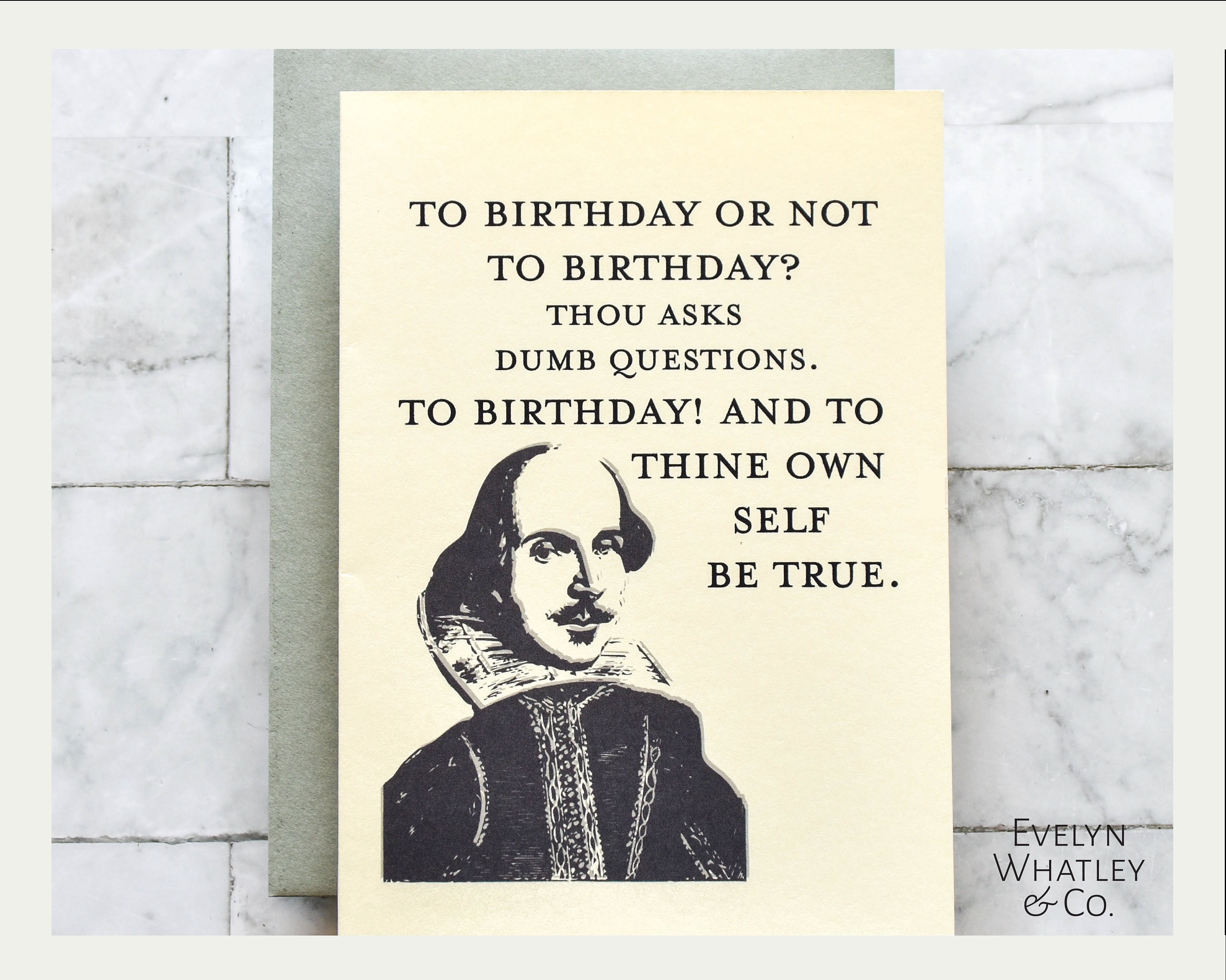 Shakespeare Birthday Card - Etsy