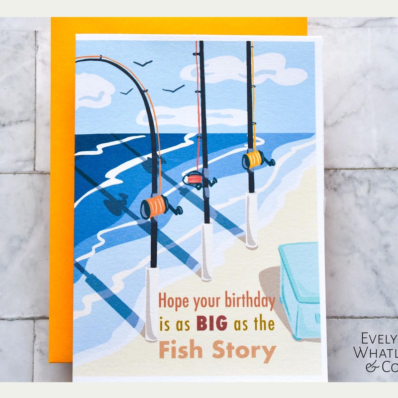 Fish Birthday Card - Etsy