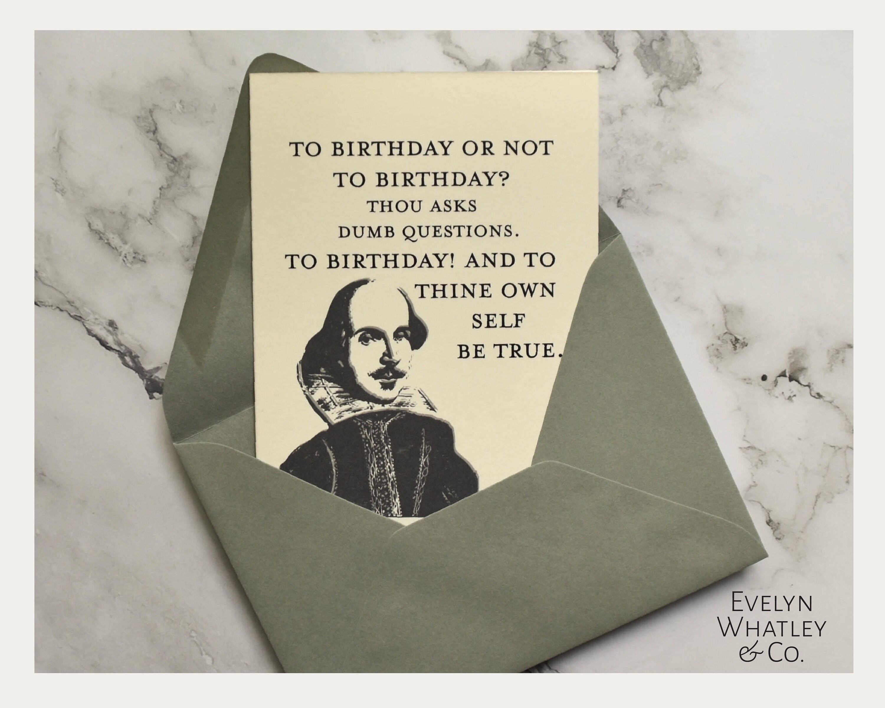 Shakespeare Birthday Card - Etsy