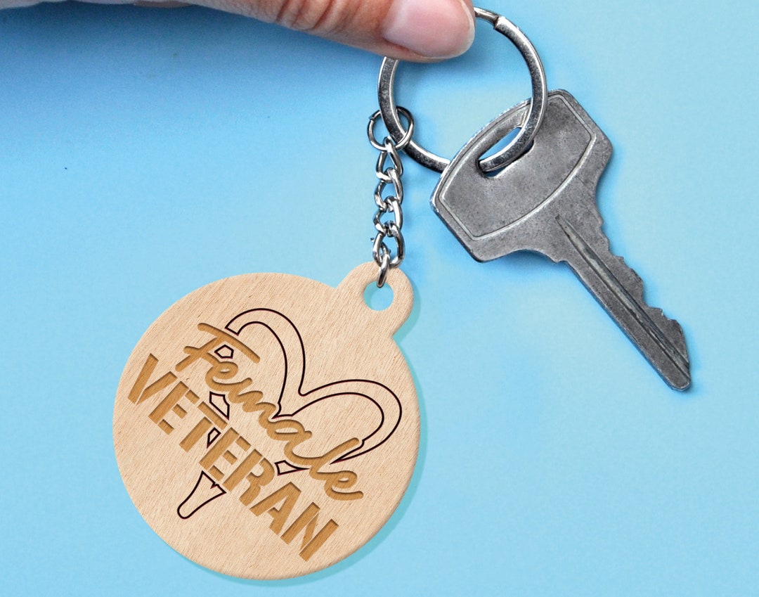 Female Veteran Keychain Svg Us Army Key Chain Army Svg Army - Etsy
