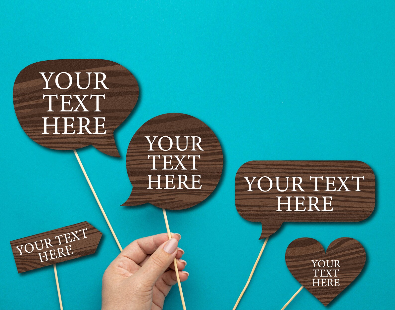 Rustic Wedding Photo Booth Props SVG PNG, Wedding Signs and Decorations ...