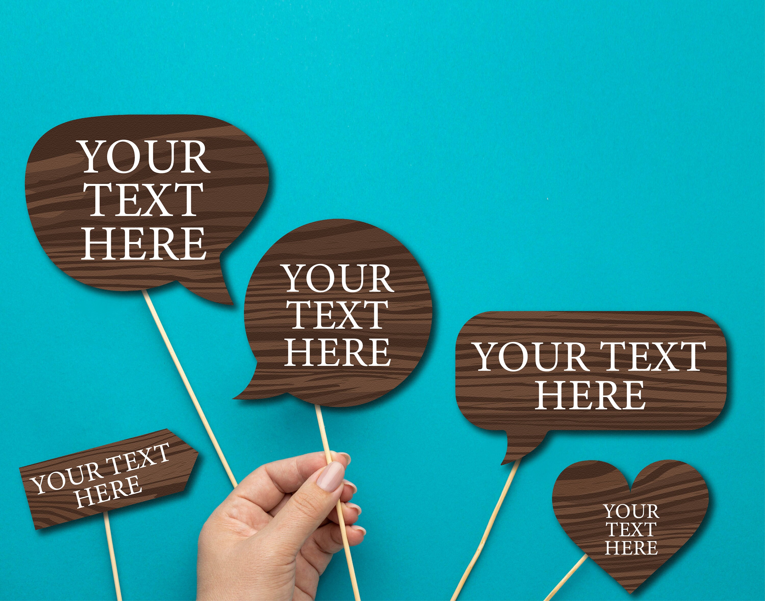 Rustic Wedding Photo Booth Props SVG PNG, Wedding Signs and Decorations ...