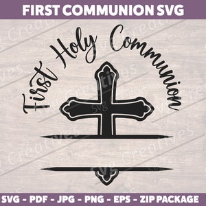 First Communion SVG PNG Eps Jpg Pdf, First Communion Custom Gift, 1st ...
