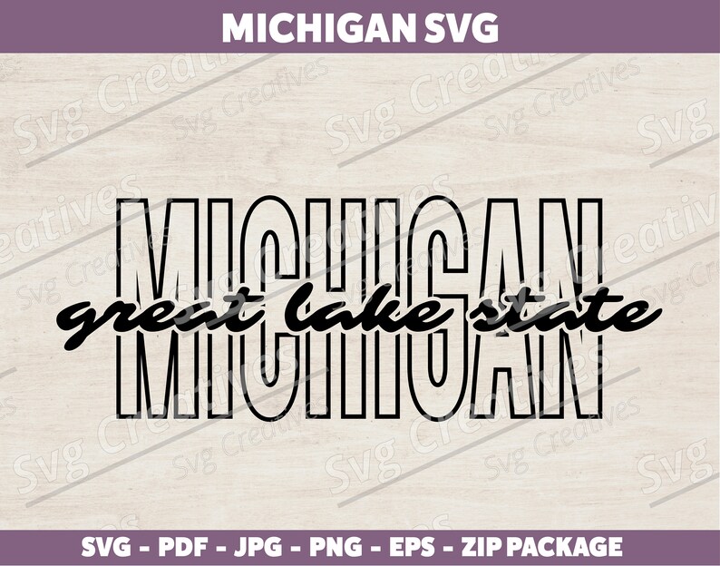 Michigan Great Lake State Svg Png Pdf Jpg, Michigan State Svg, Michigan ...