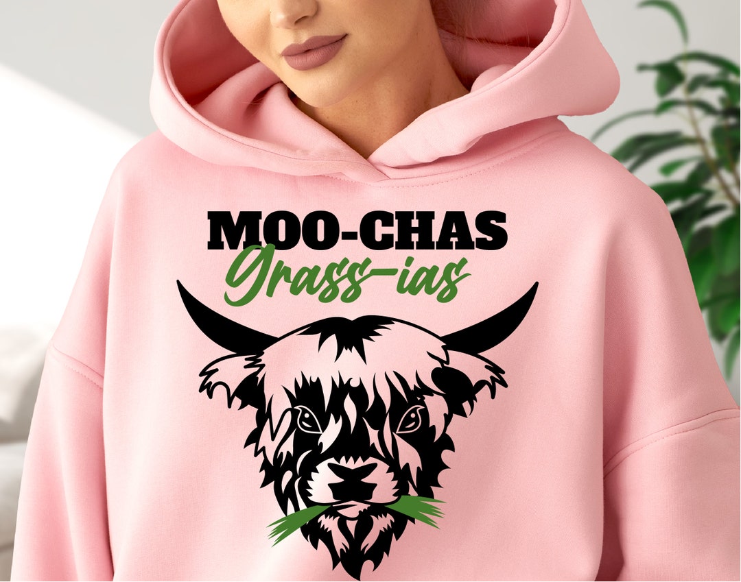 Moo-chas Grass-ias SVG PNG, Highland Cow Head ,dxf Cut File Cricut ...