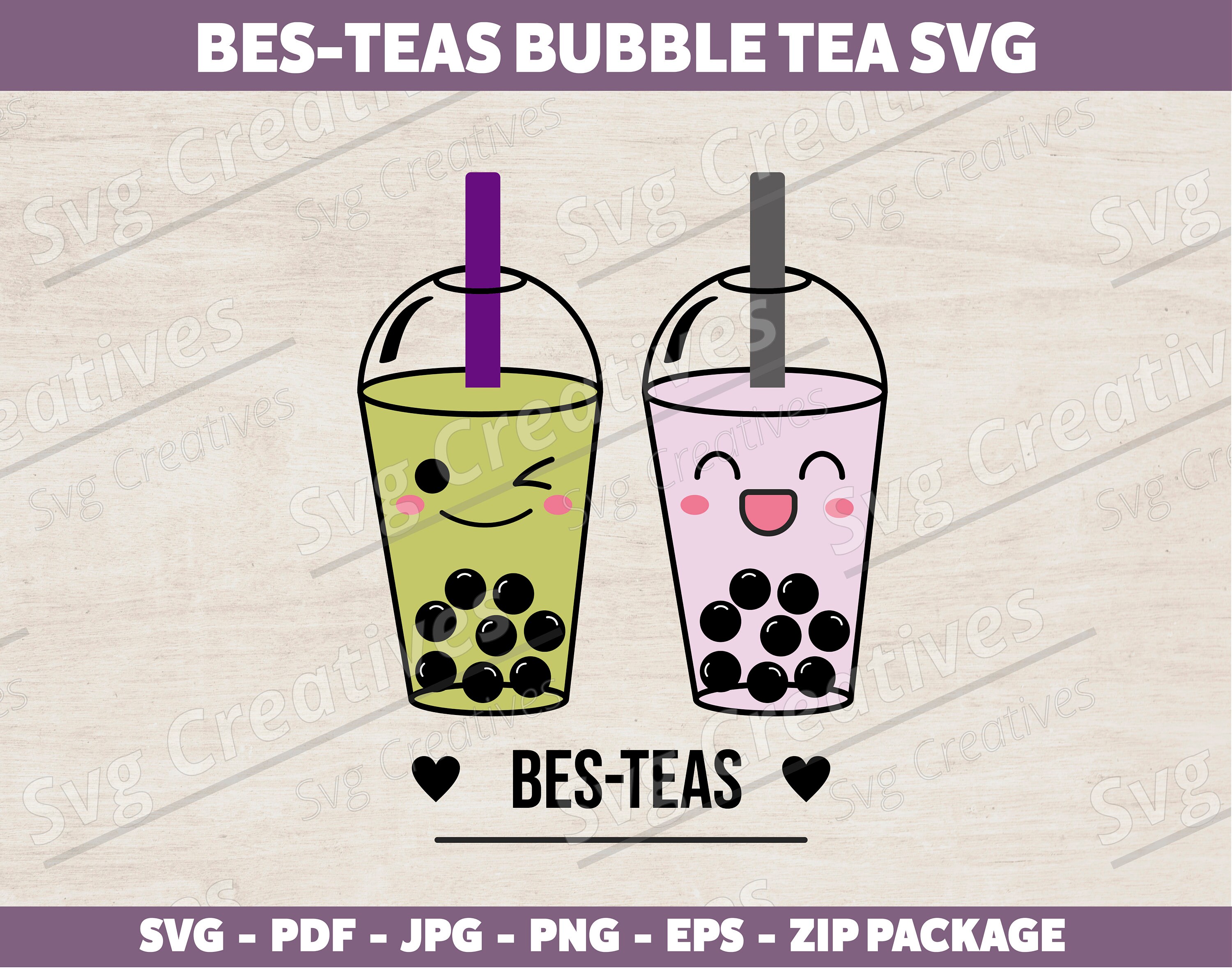 Best-teas SVG PNG PDF Eps Jpg Bubble Tea Svg Tea Lover Svg - Etsy Canada