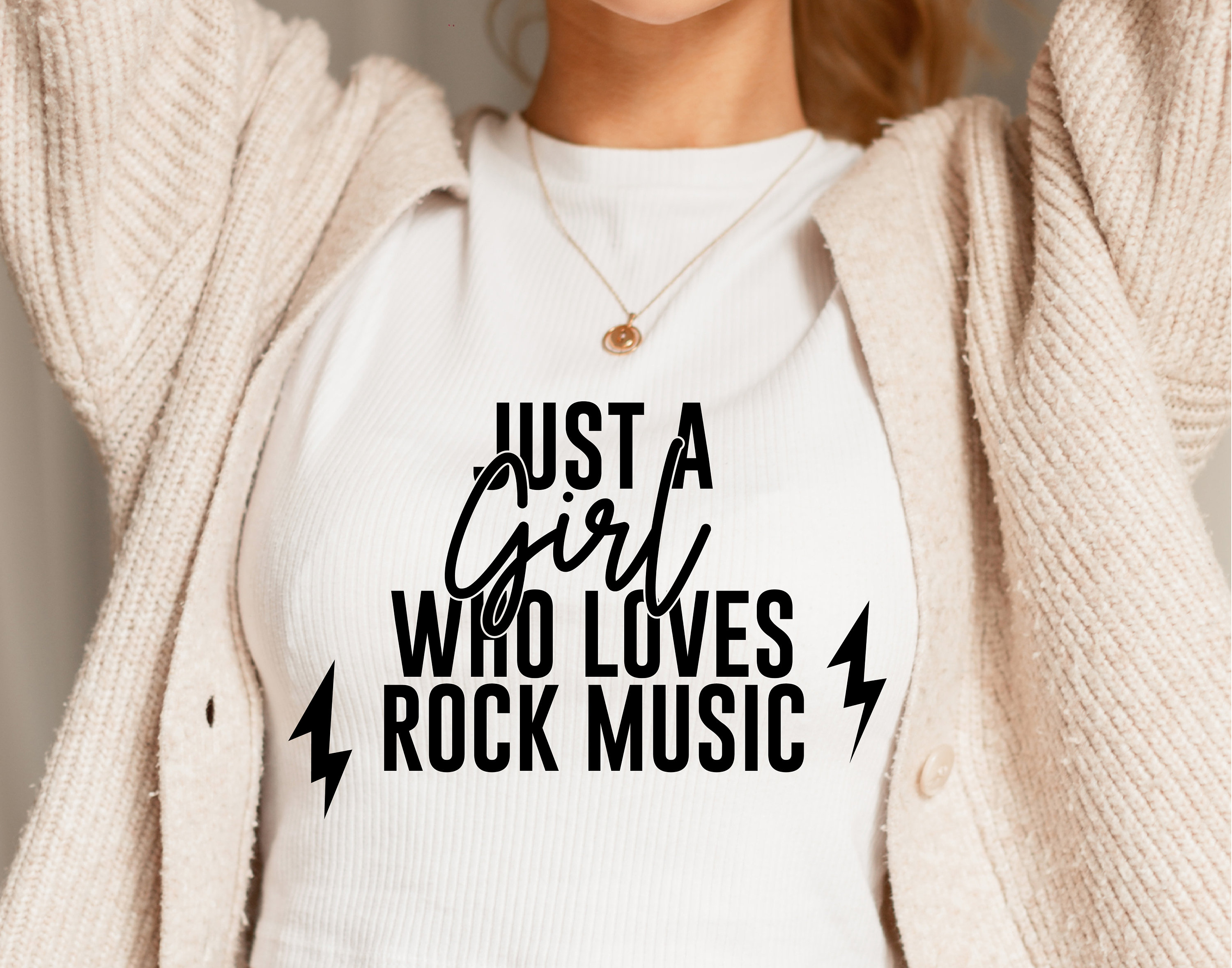 Girl Rock SVG, PNG PDF Eps Jpg, Girl Svg, Teacher Svg, Cool Girl Svg ...