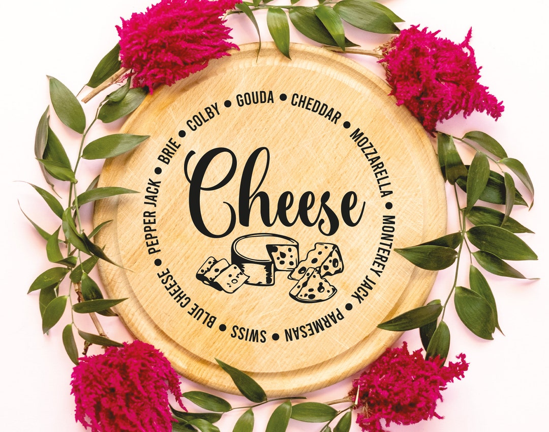 Cheese Charcuterie Board SVG PNG, Charcuterie Board Svg, Cutting Board ...