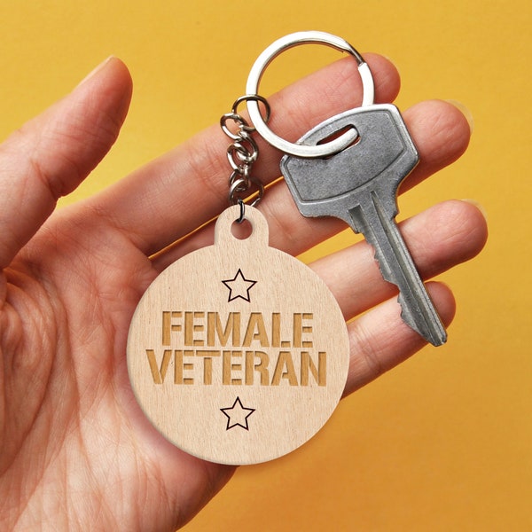 Female Army Veteran Key Chain - Etsy