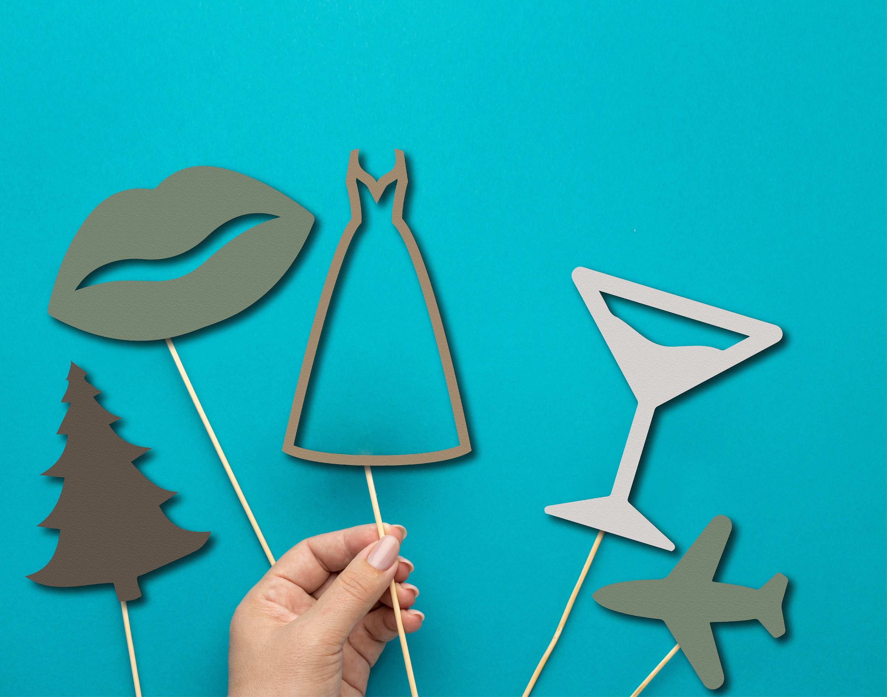 Winter Wedding Photo Booth Props SVG PNG Wedding Signs and - Etsy