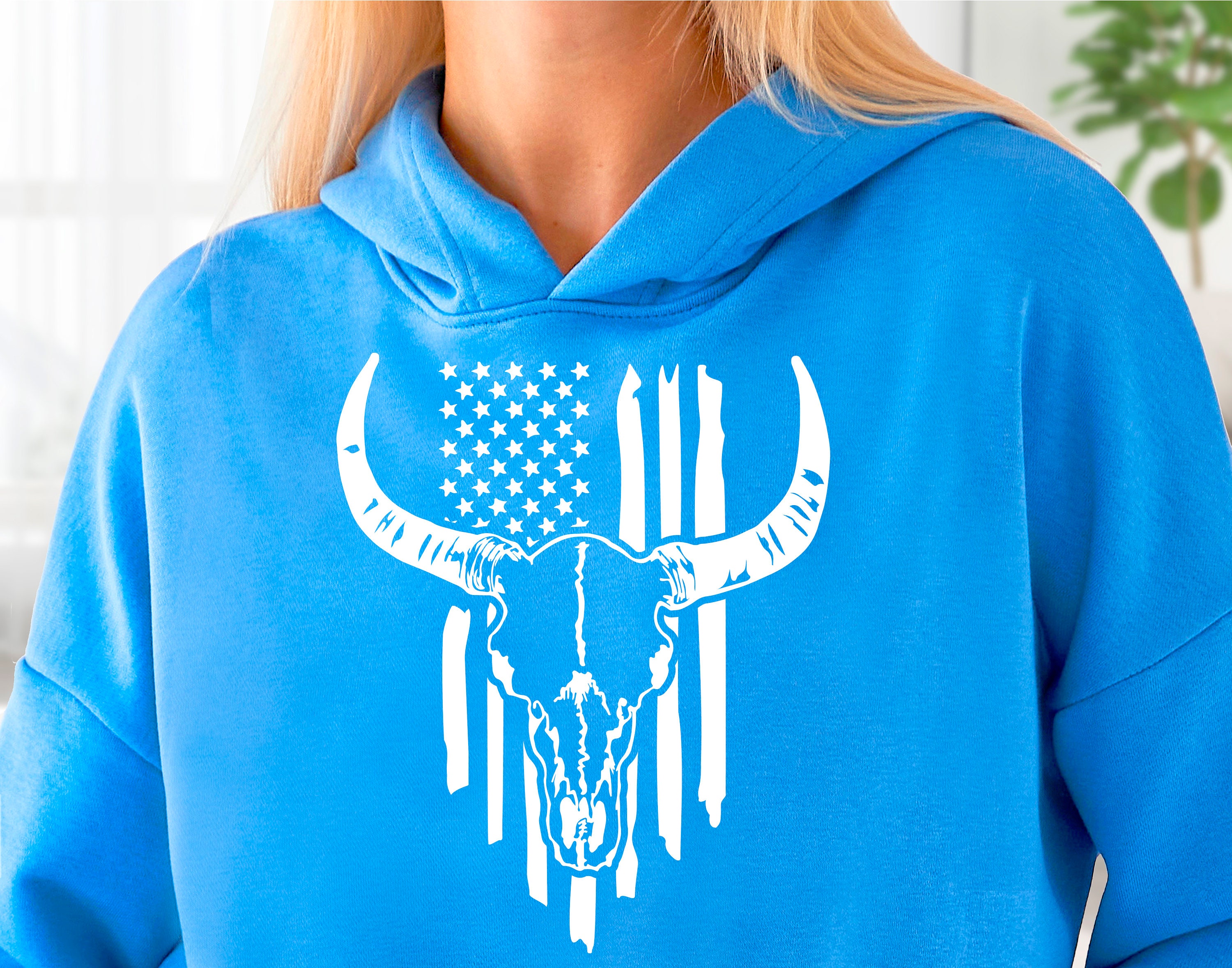 Long Horn American Flag SVG PNG PDF Eps Jpg, Texas Country Svg, United ...