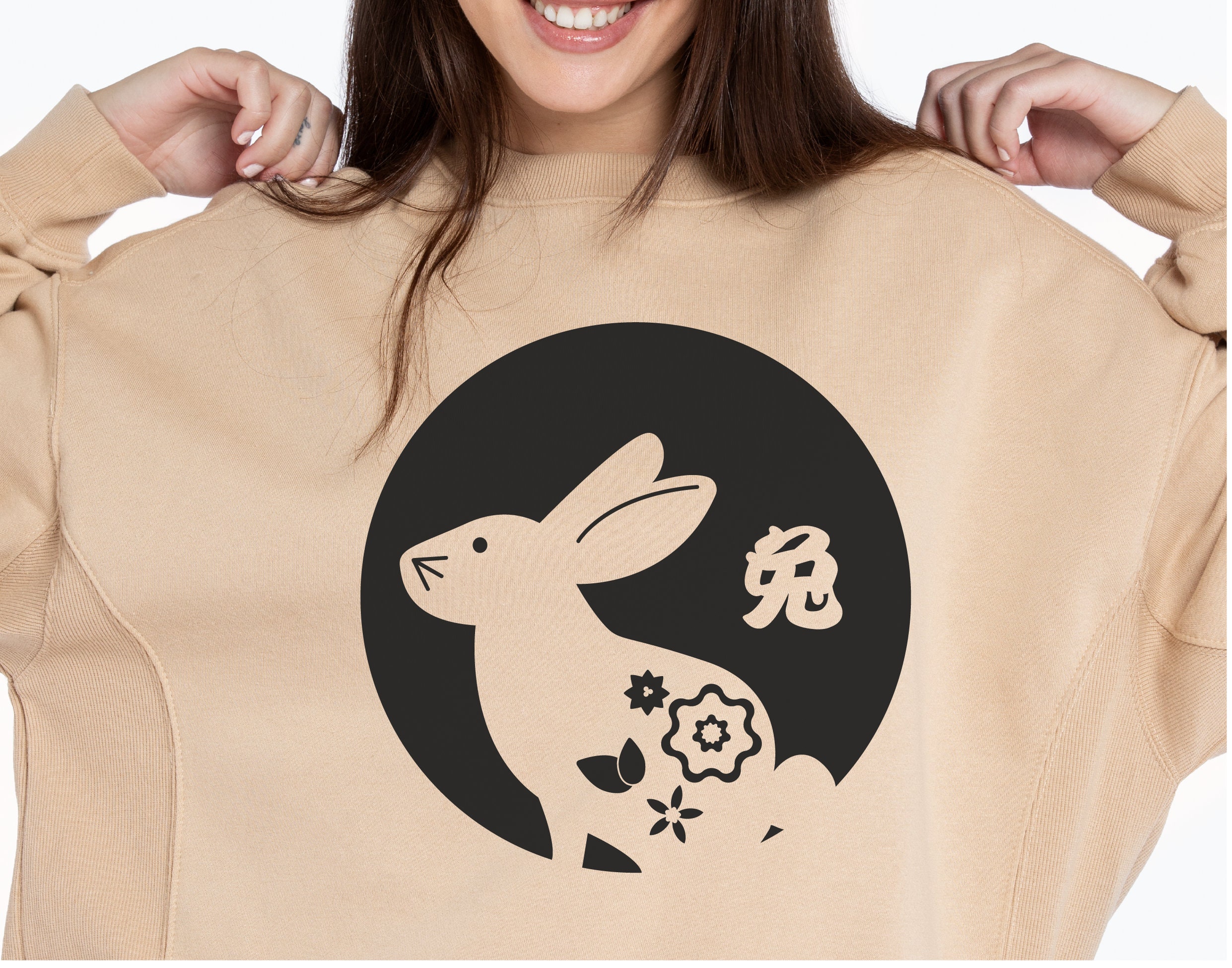 Rabbit Zodiac SVG PNG PDF Eps Jpg Zodiac Animal Svg Chinese - Etsy