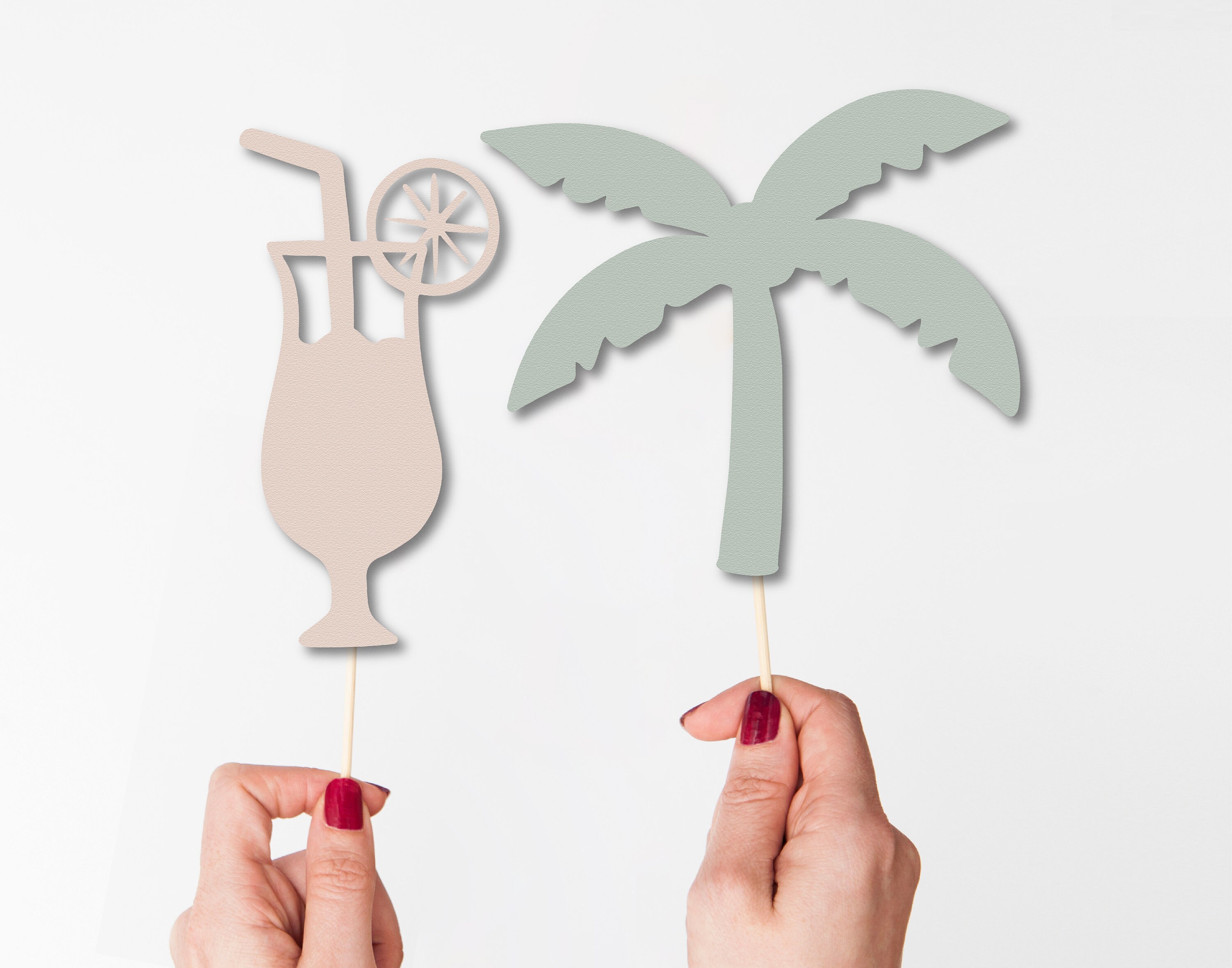 Beach Wedding Photo Booth Props SVG PNG, Wedding Signs and Decorations ...