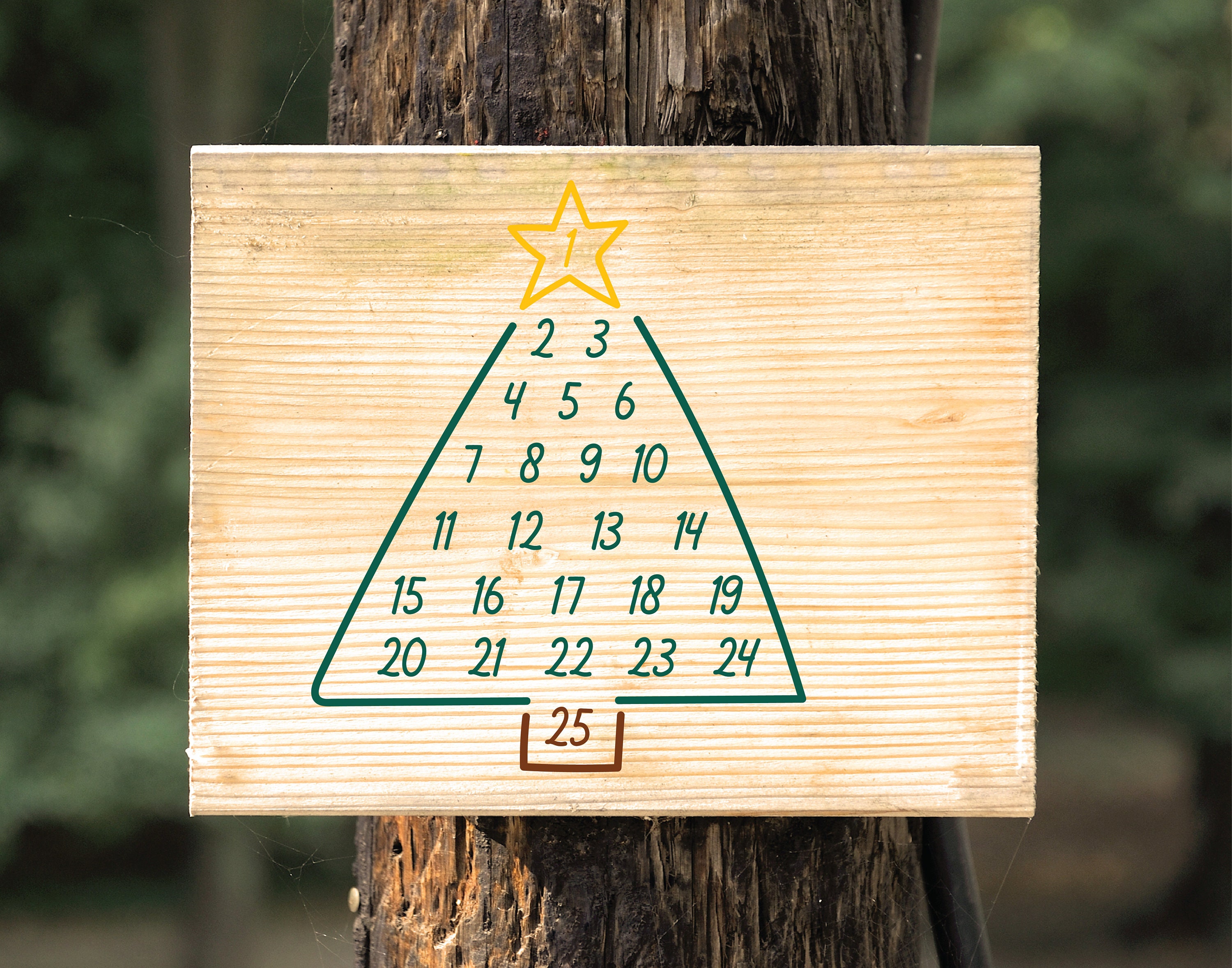 Christmas Tree Countdown Svg Png Christmas Countdown - Etsy