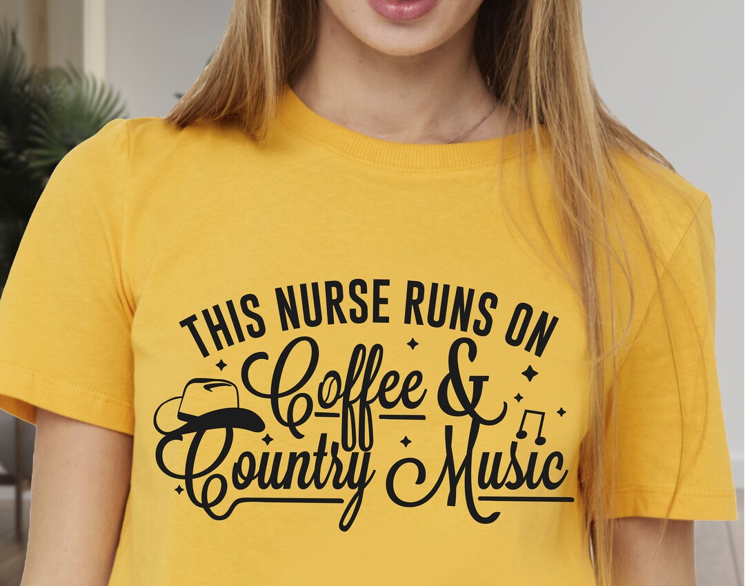 Nurse Country Coffee SVG PNG Nurse Svg Country Girl Svg - Etsy