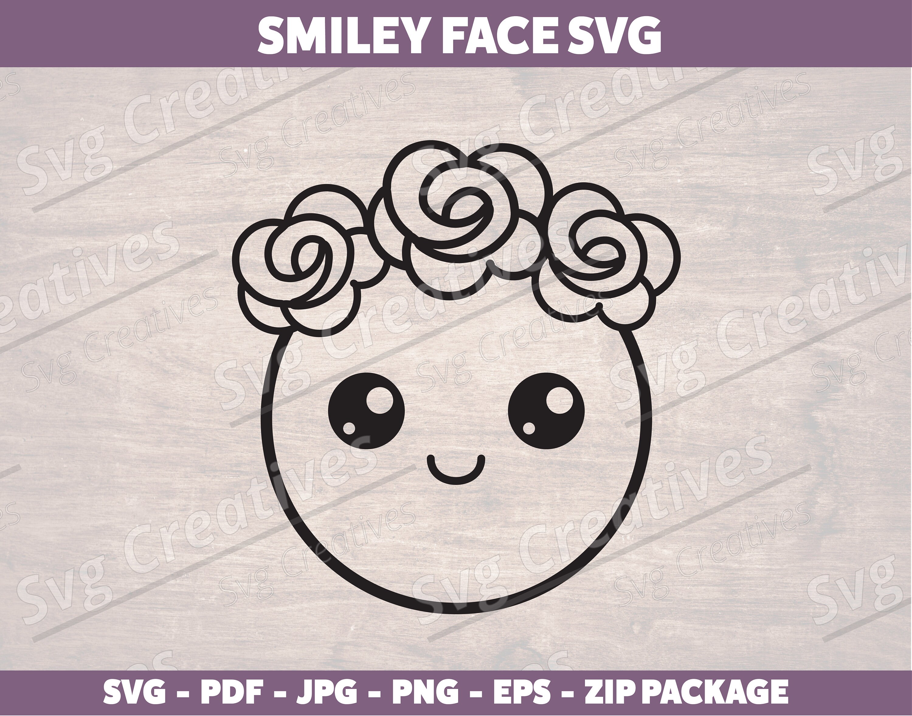 Smiley Face Svg Png Pdf Eps Jpg, Smiley Svg, Smile Svg, Happy Face Svg ...