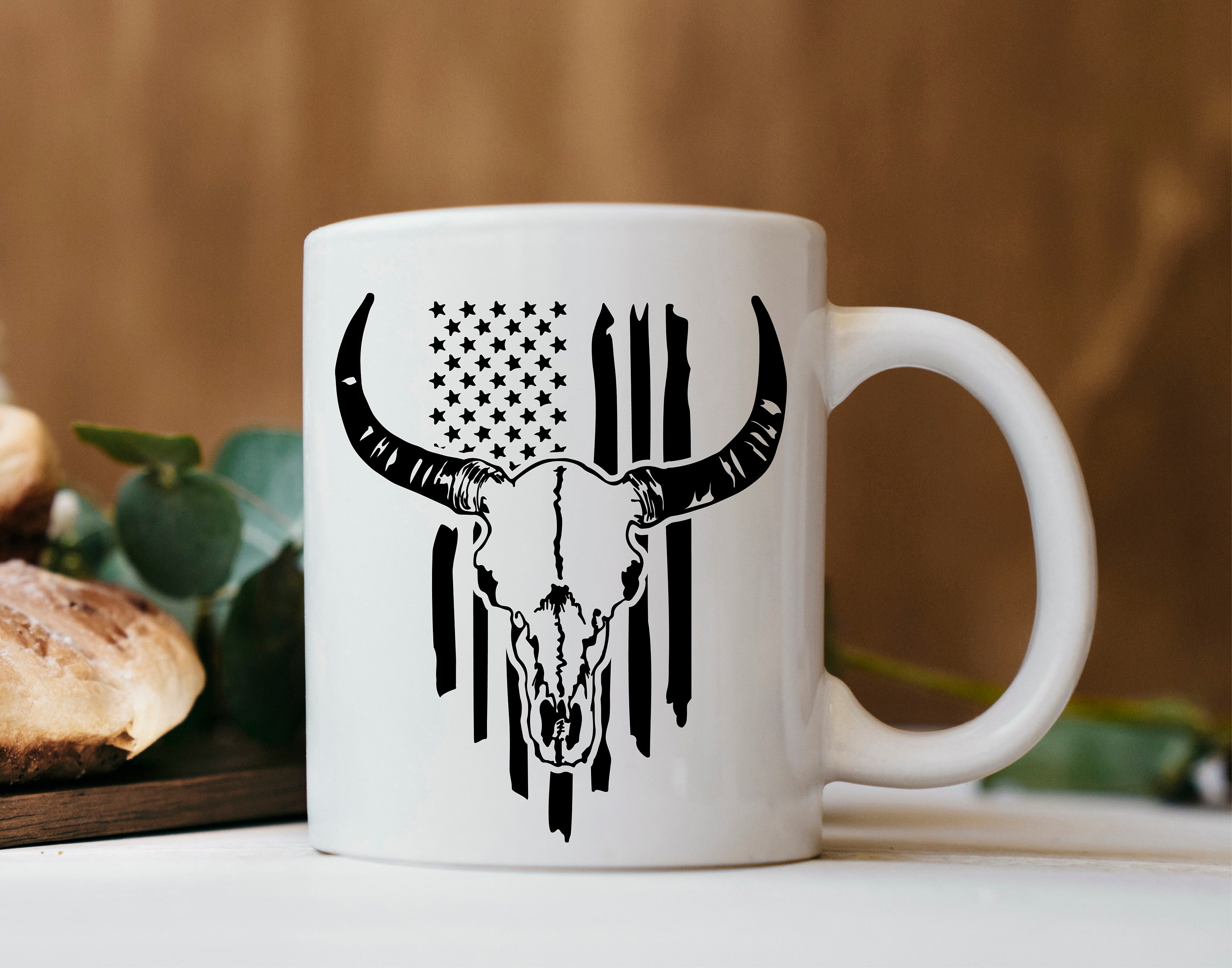 Long Horn American Flag SVG PNG PDF Eps Jpg, Texas Country Svg, United ...