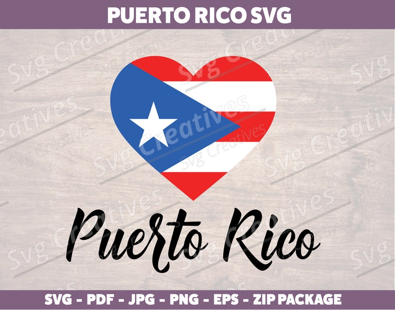 Puerto Rico Flag Heart Svg Png Eps, Puerto Rico Shirt, Puerto Rico Svg ...