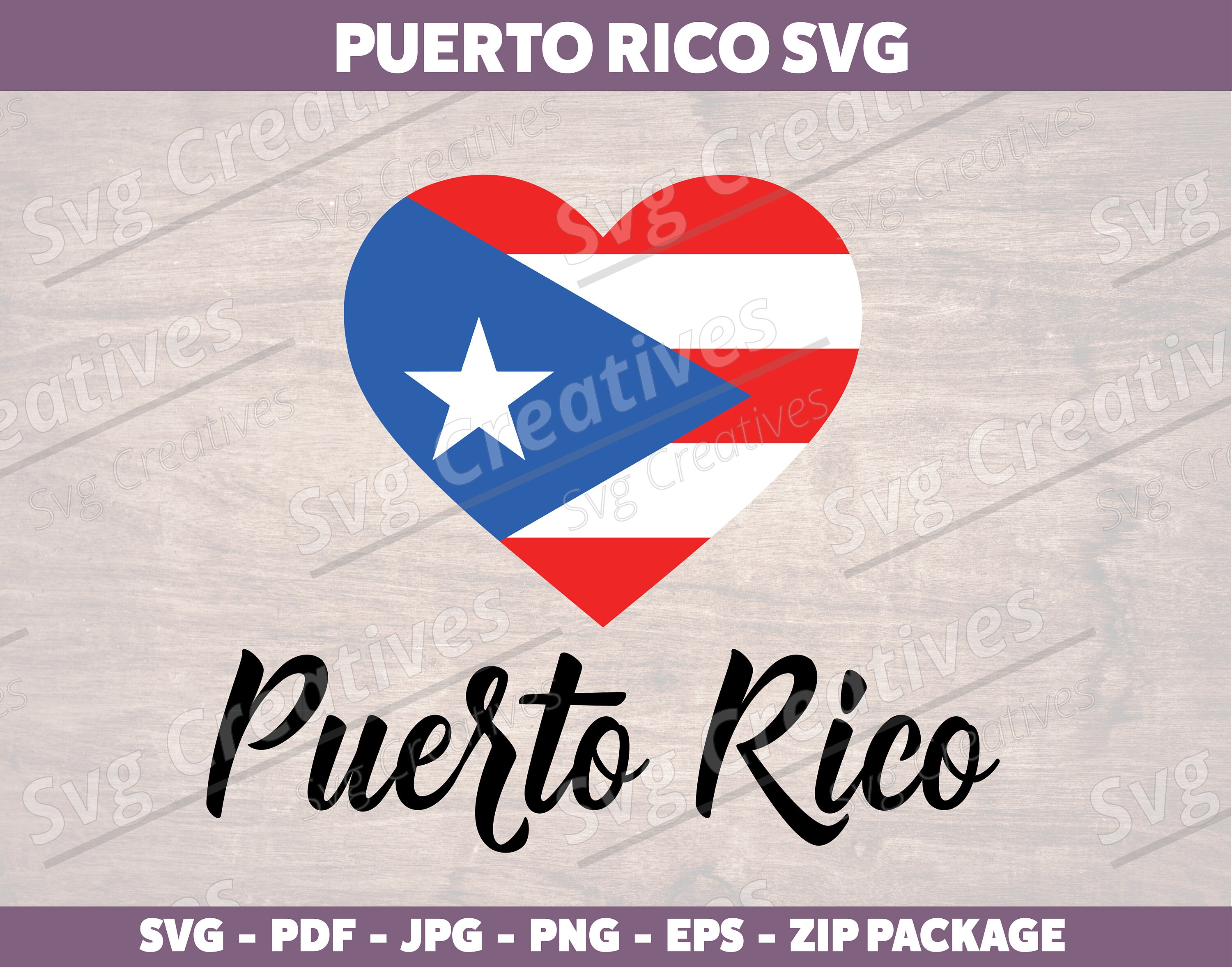 Puerto Rico Flag Heart Svg Png Eps, Puerto Rico Shirt, Puerto Rico Svg ...