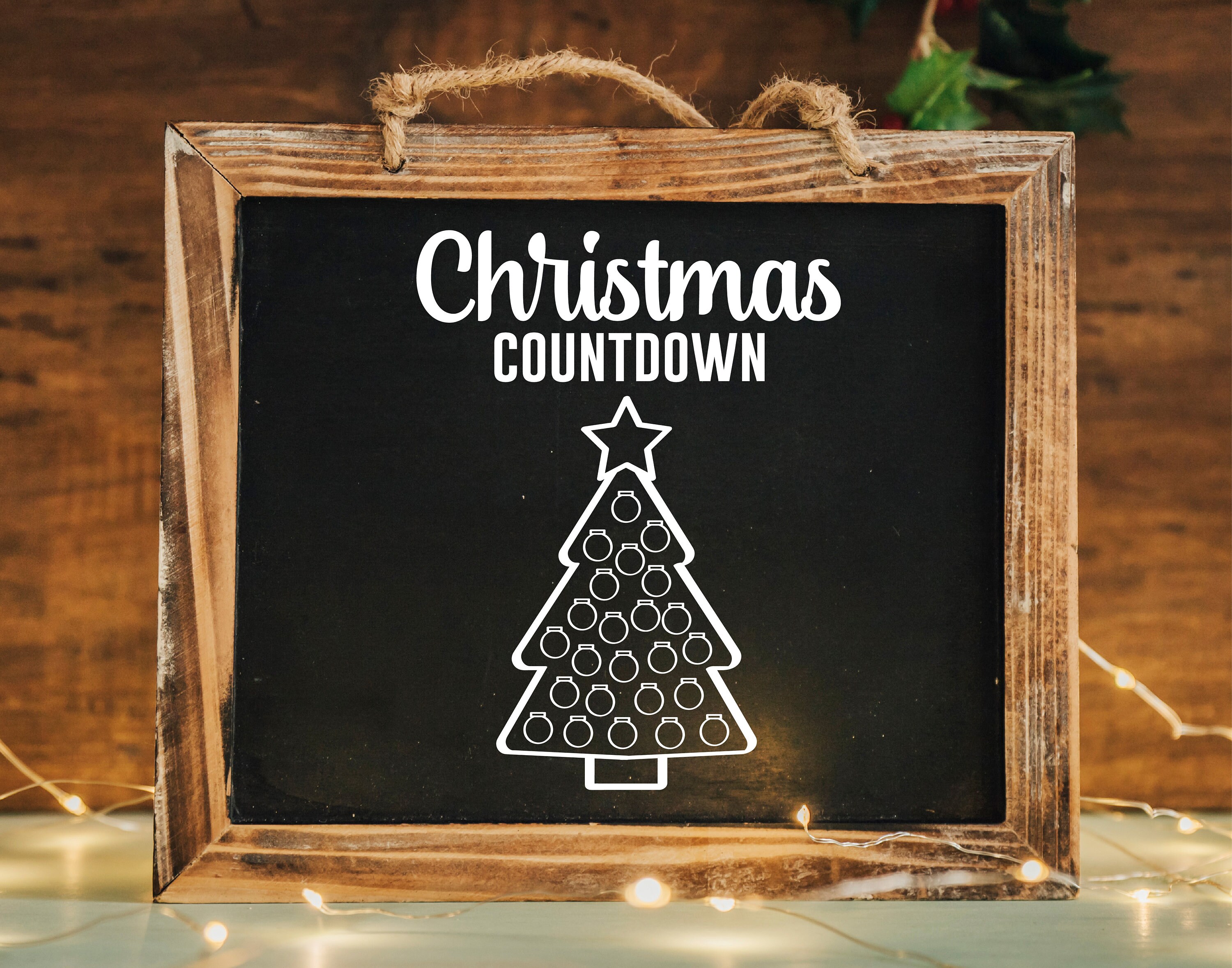 Christmas Tree Countdown Svg Png Svg, Christmas Countdown, Christmas ...
