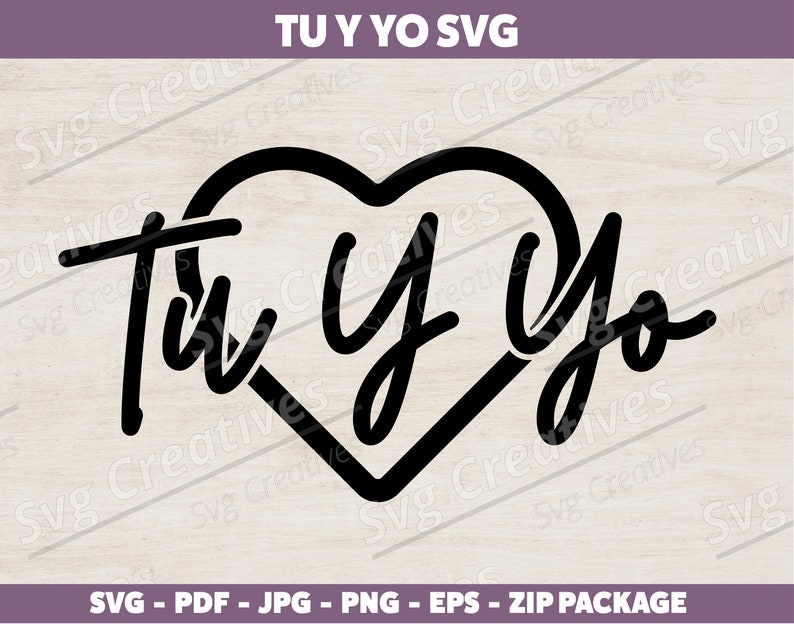 Tu Y Yo SVG PNG PDF Eps, Puerto Rico Svg, Latin Svg, Lyrics Svg, Latin ...