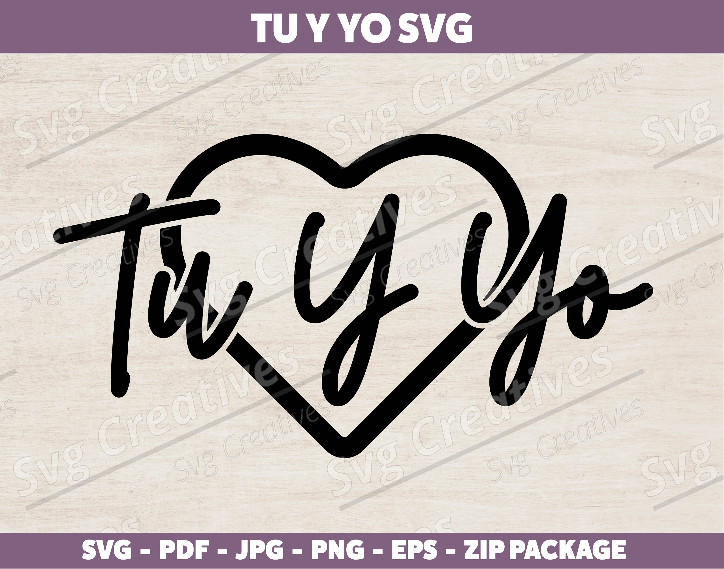 Tu Y Yo SVG PNG PDF Eps, Puerto Rico Svg, Latin Svg, Lyrics Svg, Latin ...
