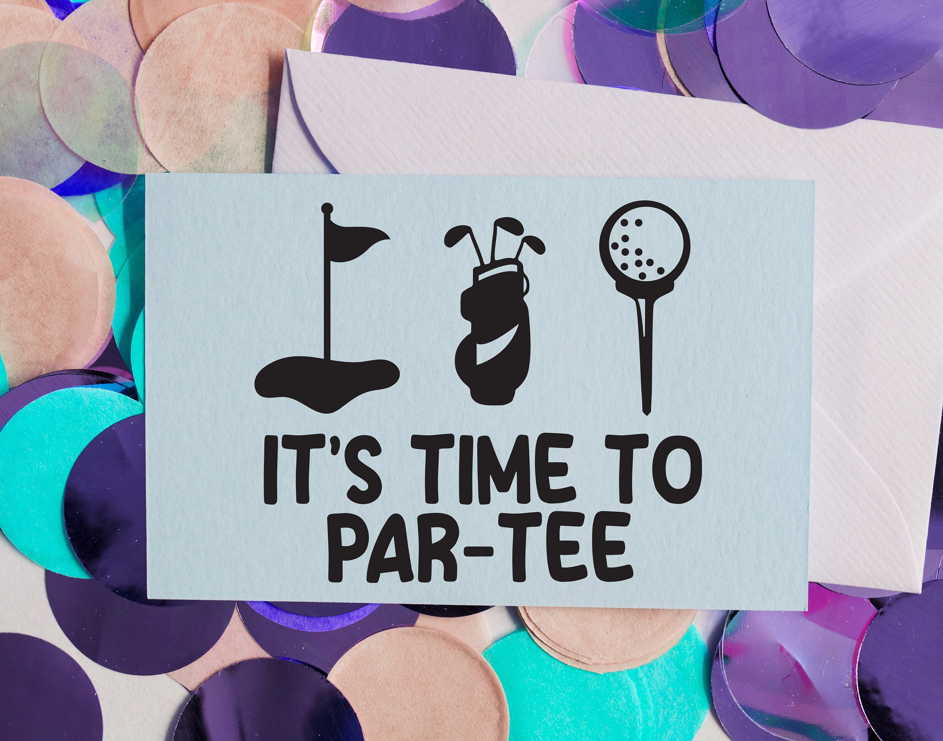 It's Time to Partee Svg Png Pdf Eps, Hole in One Birthday, Hole in One ...