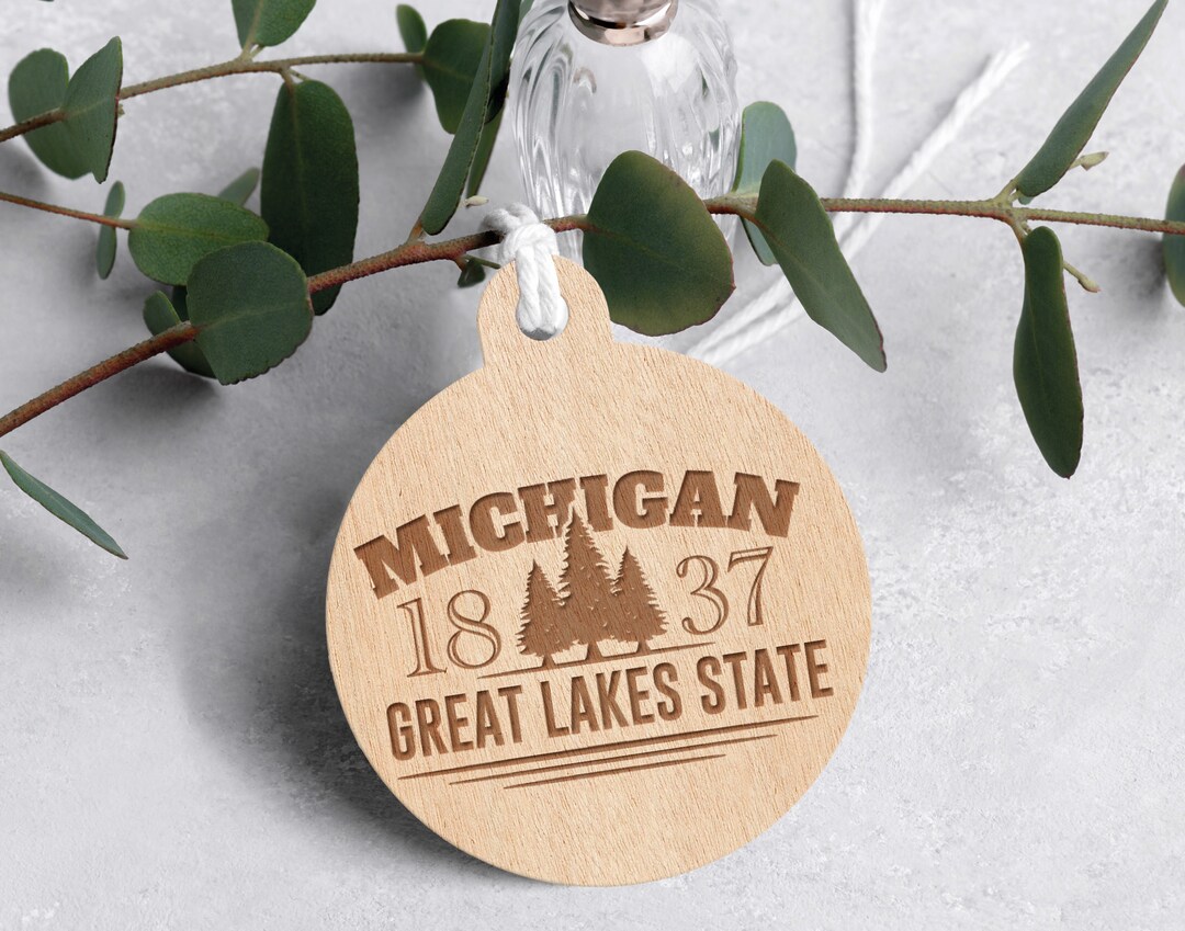 Michigan Great Lake State Keychain Svg , Michigan State Keychain Svg ...
