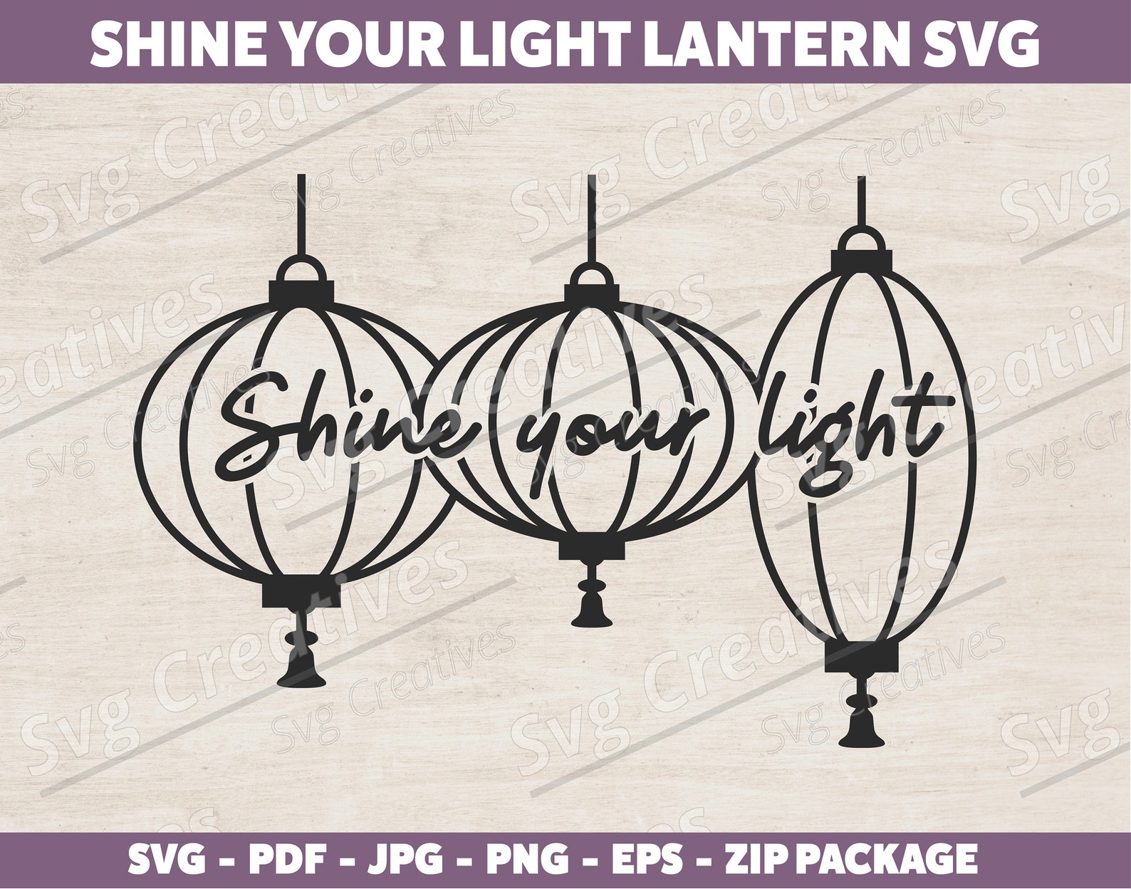 Chinese Lanterns Svg Loads of Luck Svg Lucky Svg Lucky - Etsy