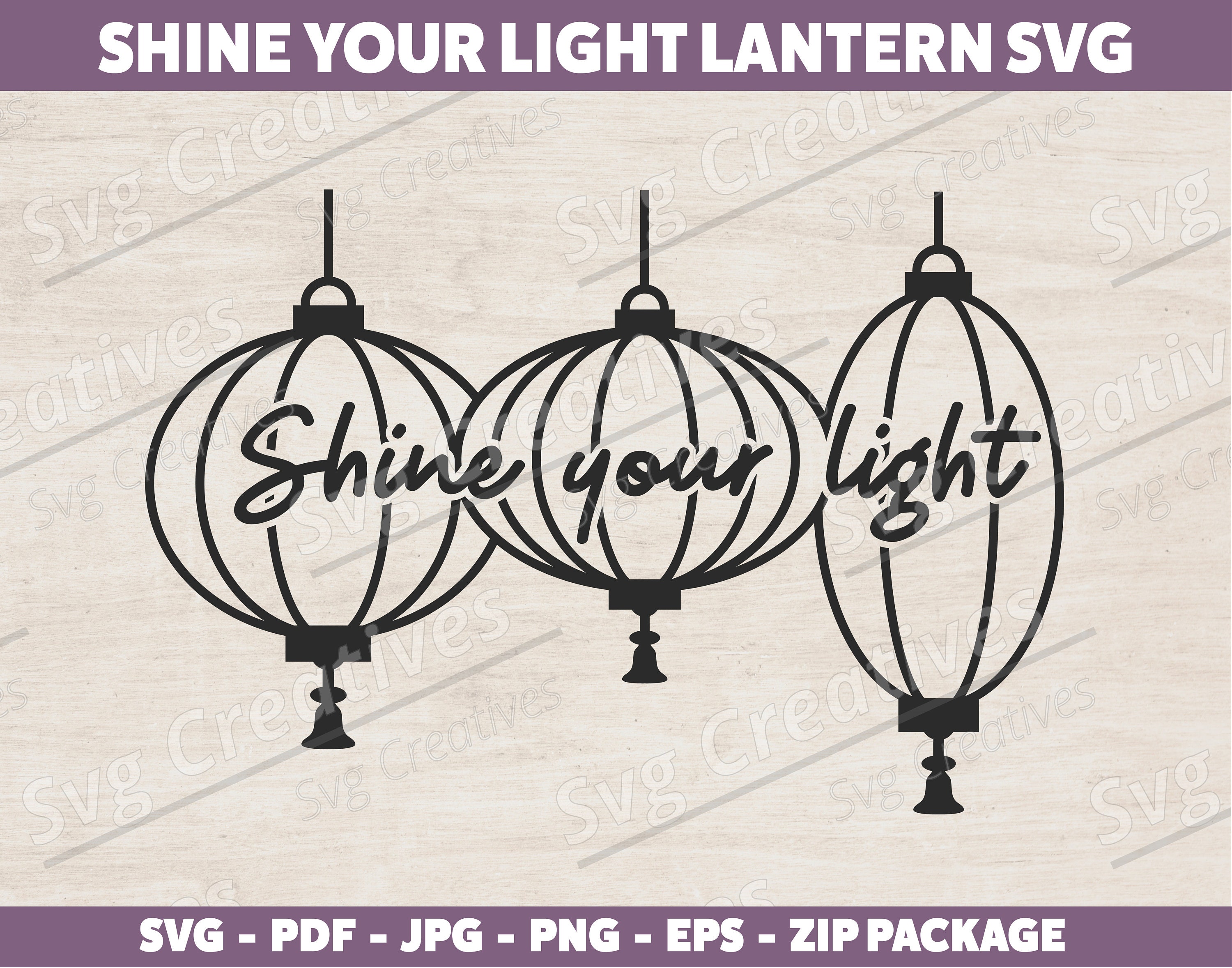 Chinese Lanterns Svg Loads of Luck Svg Lucky Svg Lucky - Etsy