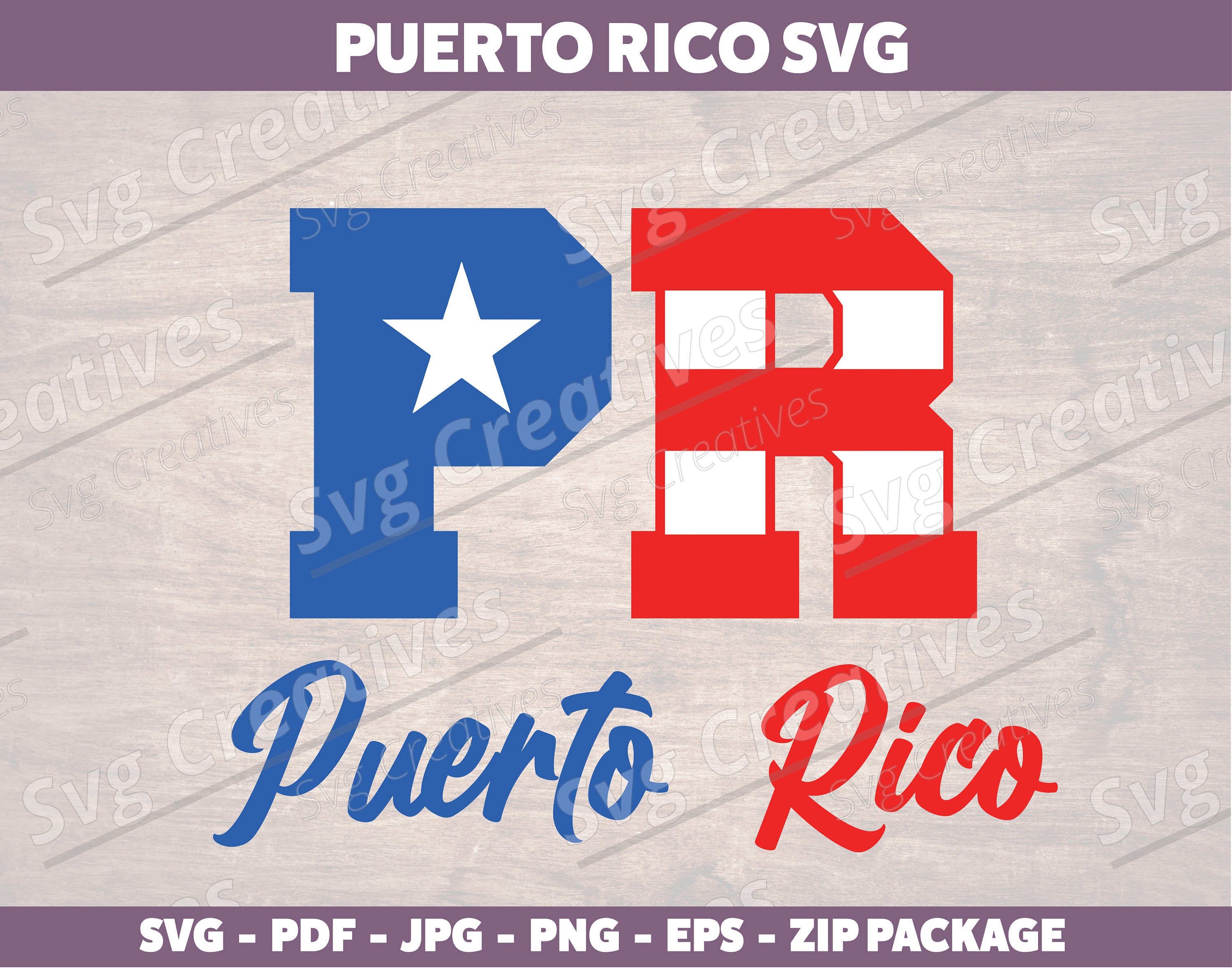 Puerto Rico Svg Png Eps Jpg Puerto Rico Shirt Puerto Rico - Etsy
