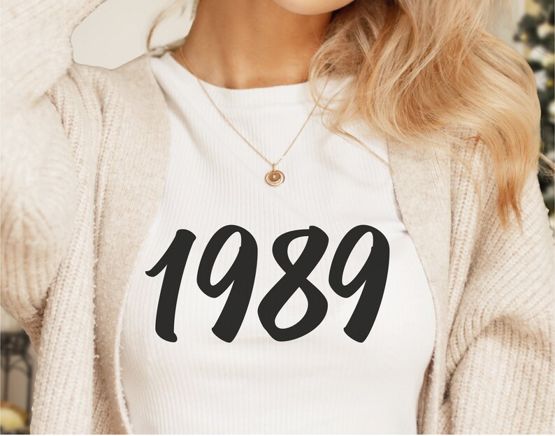 1989 SVG PNG PDF Eps Jpg, Numbers Svg, Inspirational Quote Svg, Merch ...