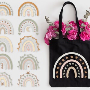 Ultimate Boho Rainbow Bundle SVG PNG PDF, Boho Rainbow Svg, Boho Baby ...