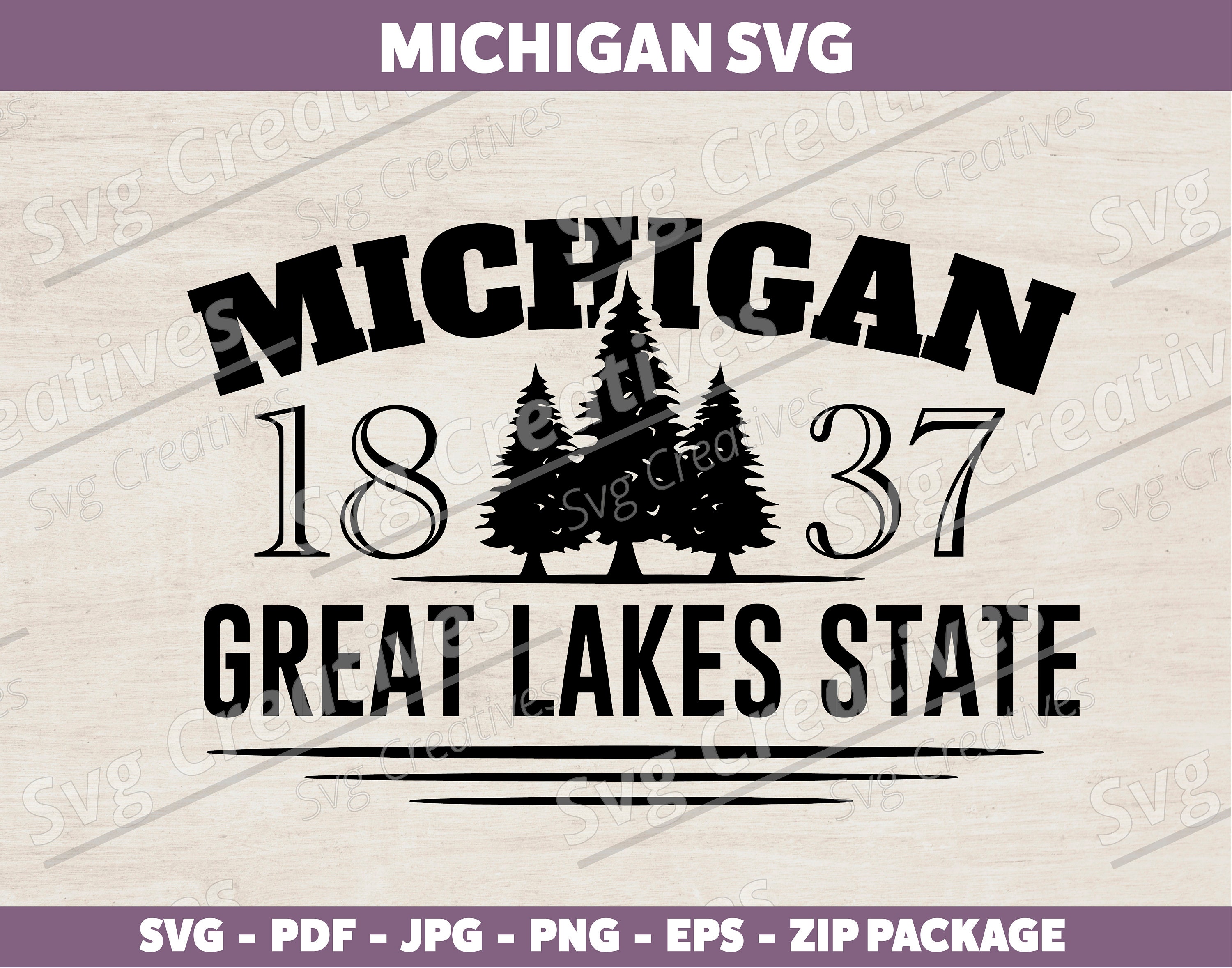 Michigan Great Lake State Svg Png Pdf Jpg, Michigan State Svg, Michigan ...
