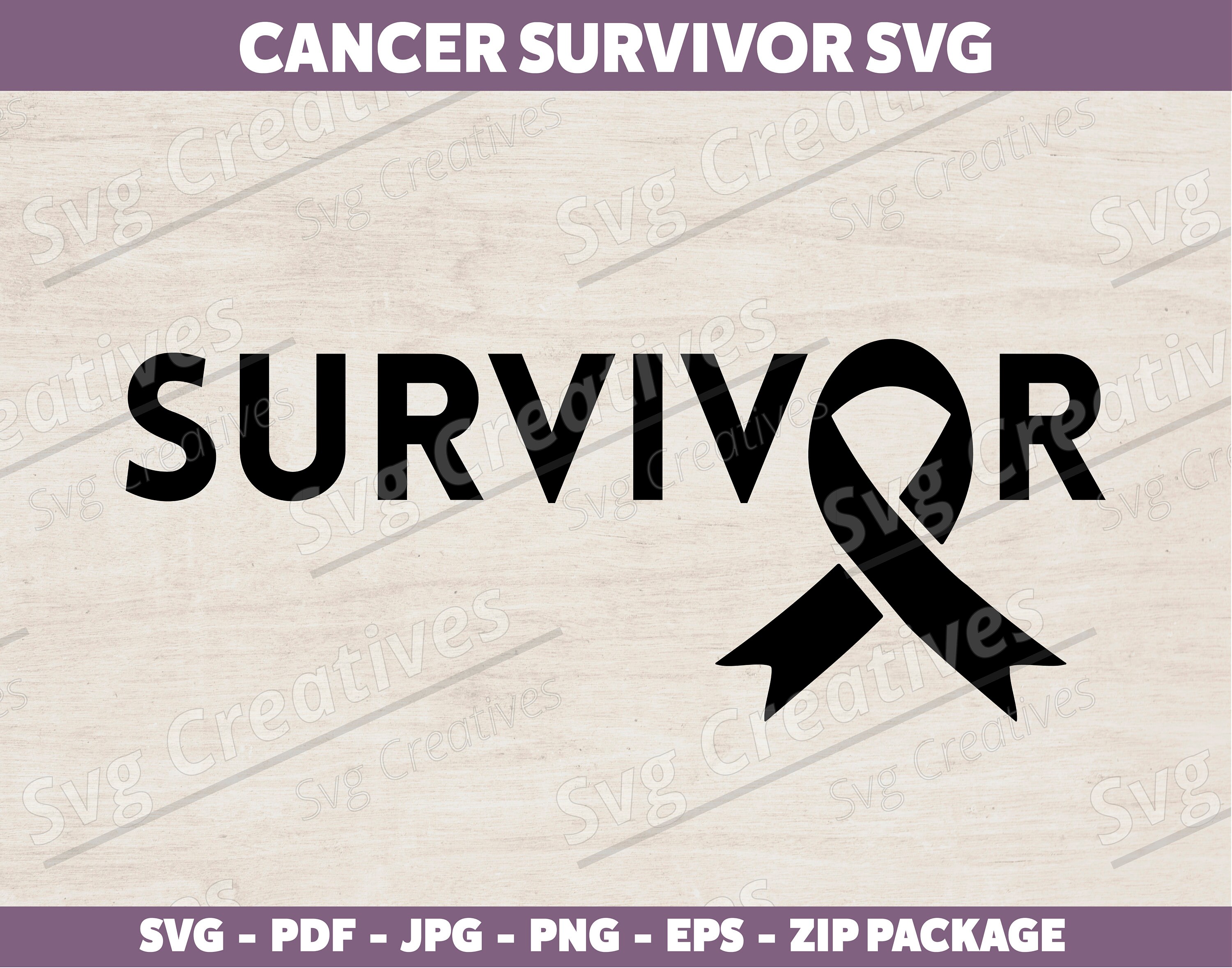 Cancer Survivor Svg, Eps, Pdf, Png, Jpg, Breast Cancer Ribbon Svg ...