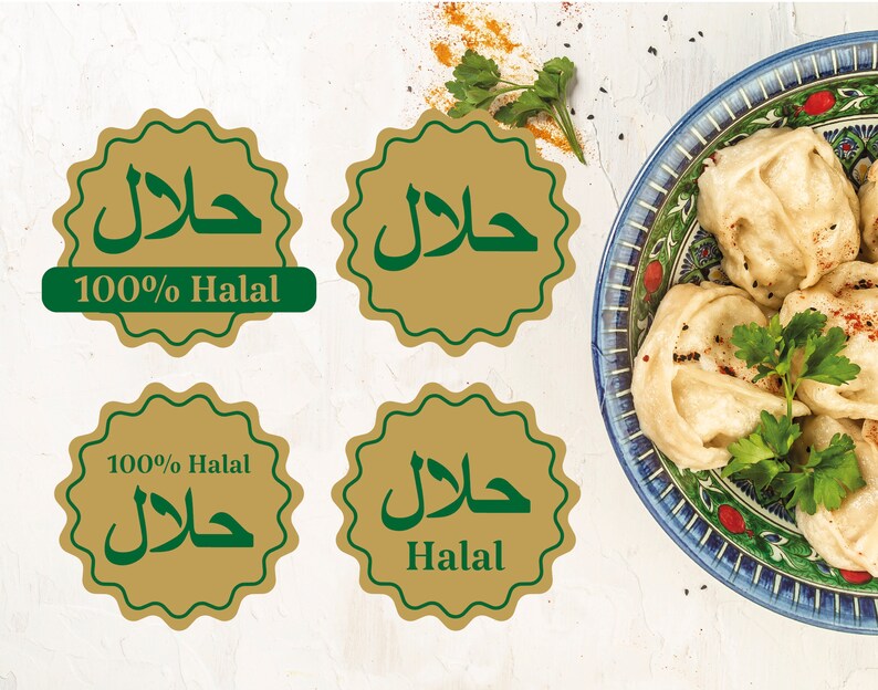 Halal Bundle SVG PNG PDF Eps Jpg, Muslim Food Svg, Halal Svg, Halal Certified Badge Svg, Menu ...