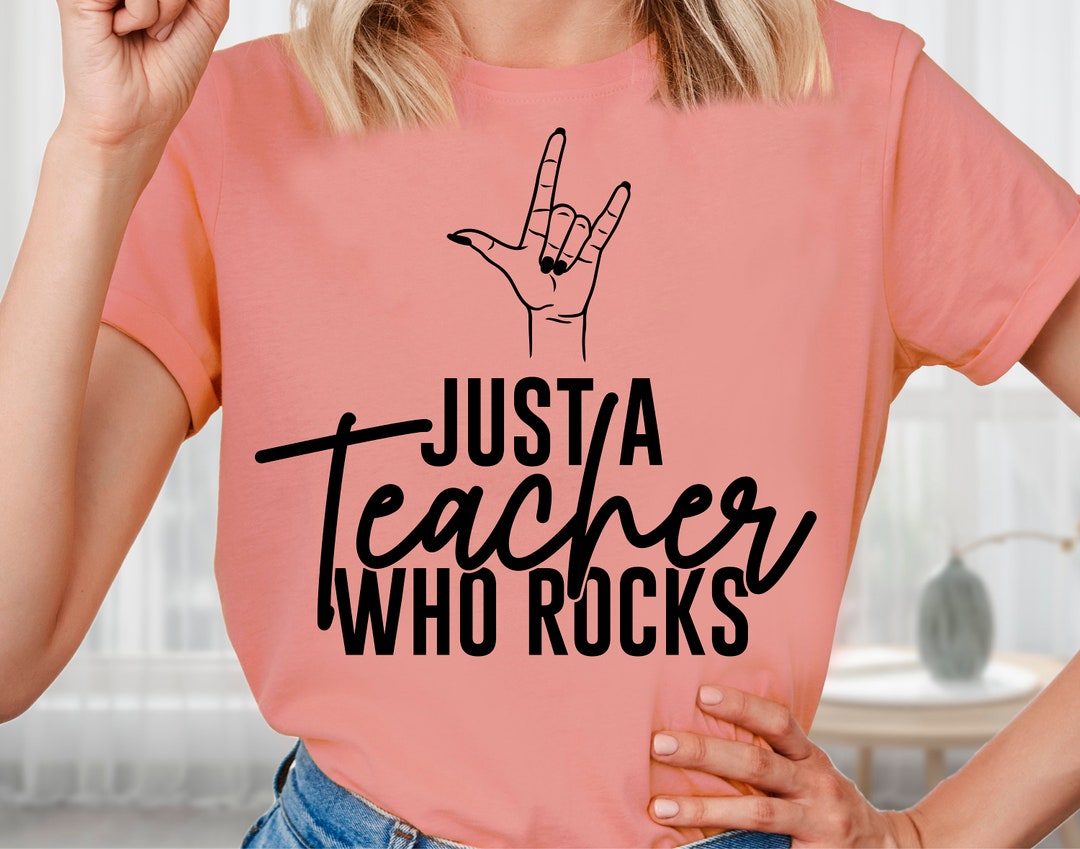 Teacher Rock Music SVG PNG PDF Eps Jpg, Teacher Svg, Best Teacher Svg ...