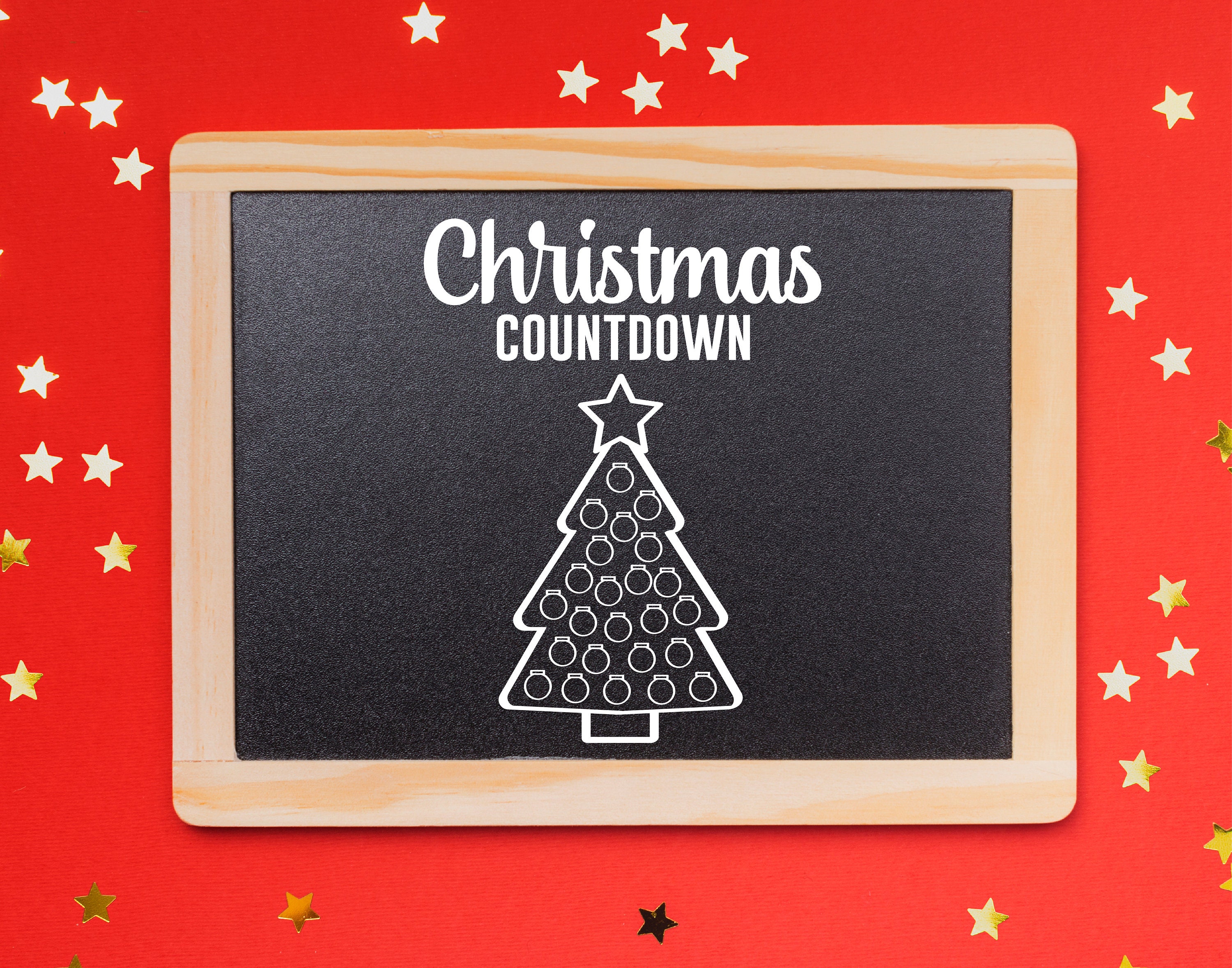 Christmas Tree Countdown Svg Png Svg, Christmas Countdown, Christmas ...