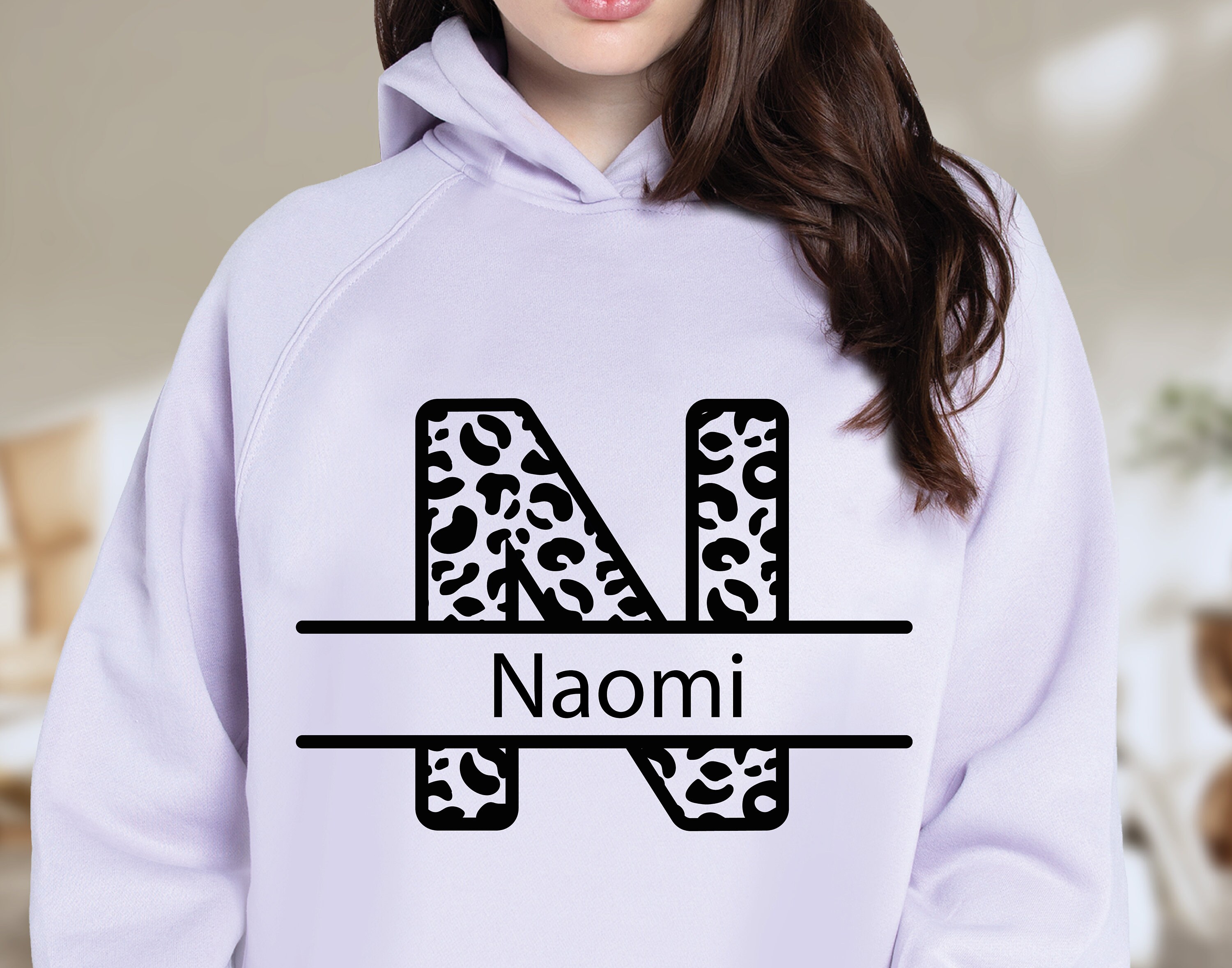 Leopard Split Monogram Alphabet Svg Png Leopard Block Letter - Etsy