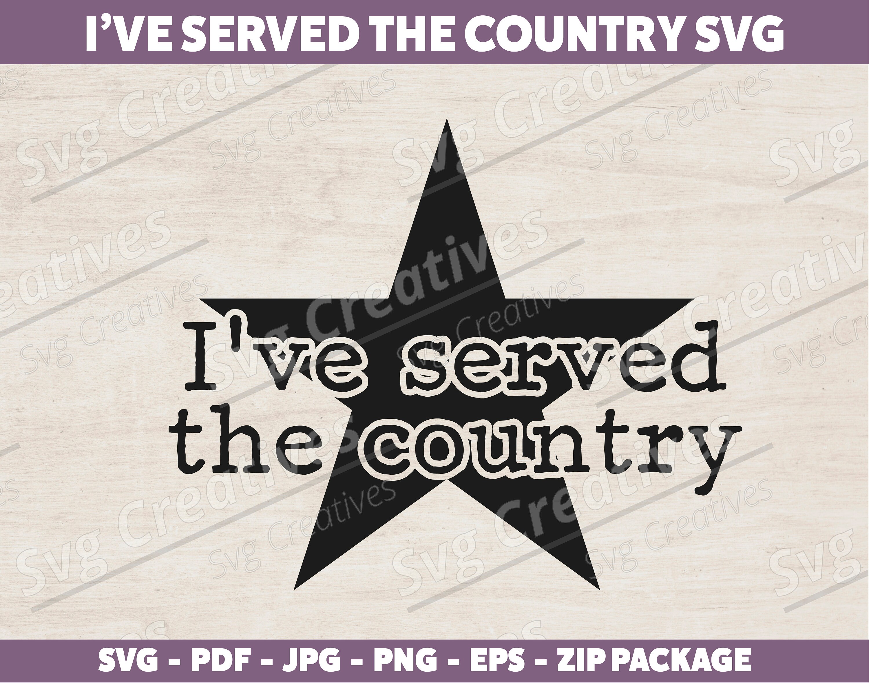 I've Served the Country SVG PNG PDF Eps Jpg Us Navy Svg - Etsy