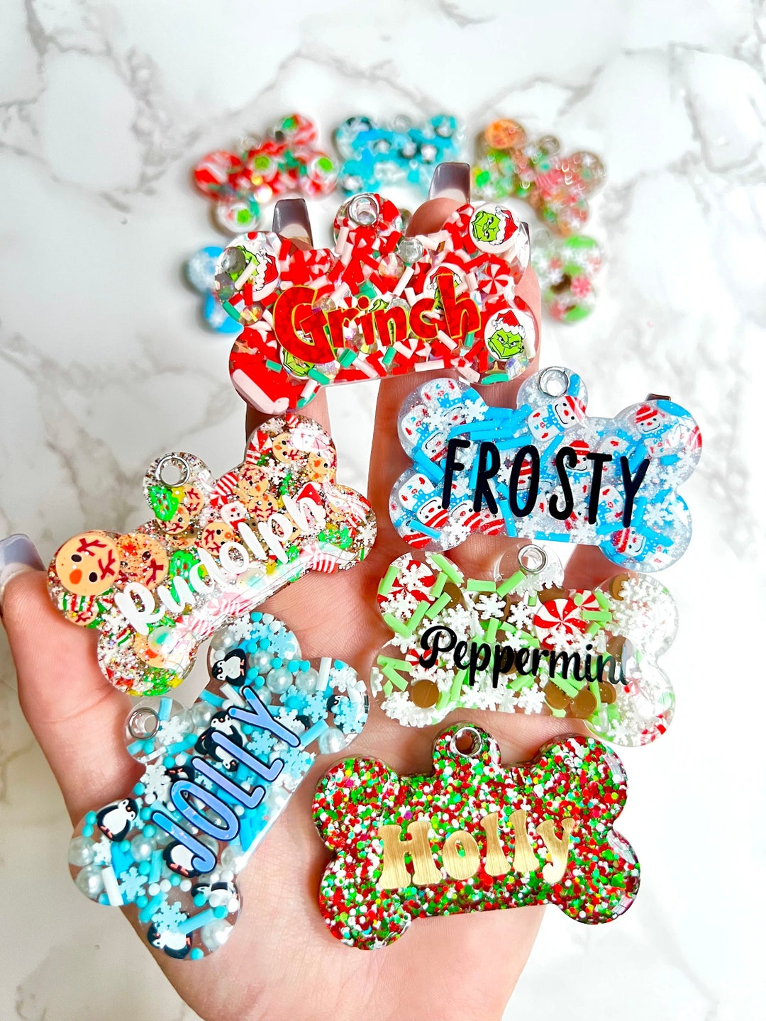 Christmas/winter Pet Tag’s - Etsy