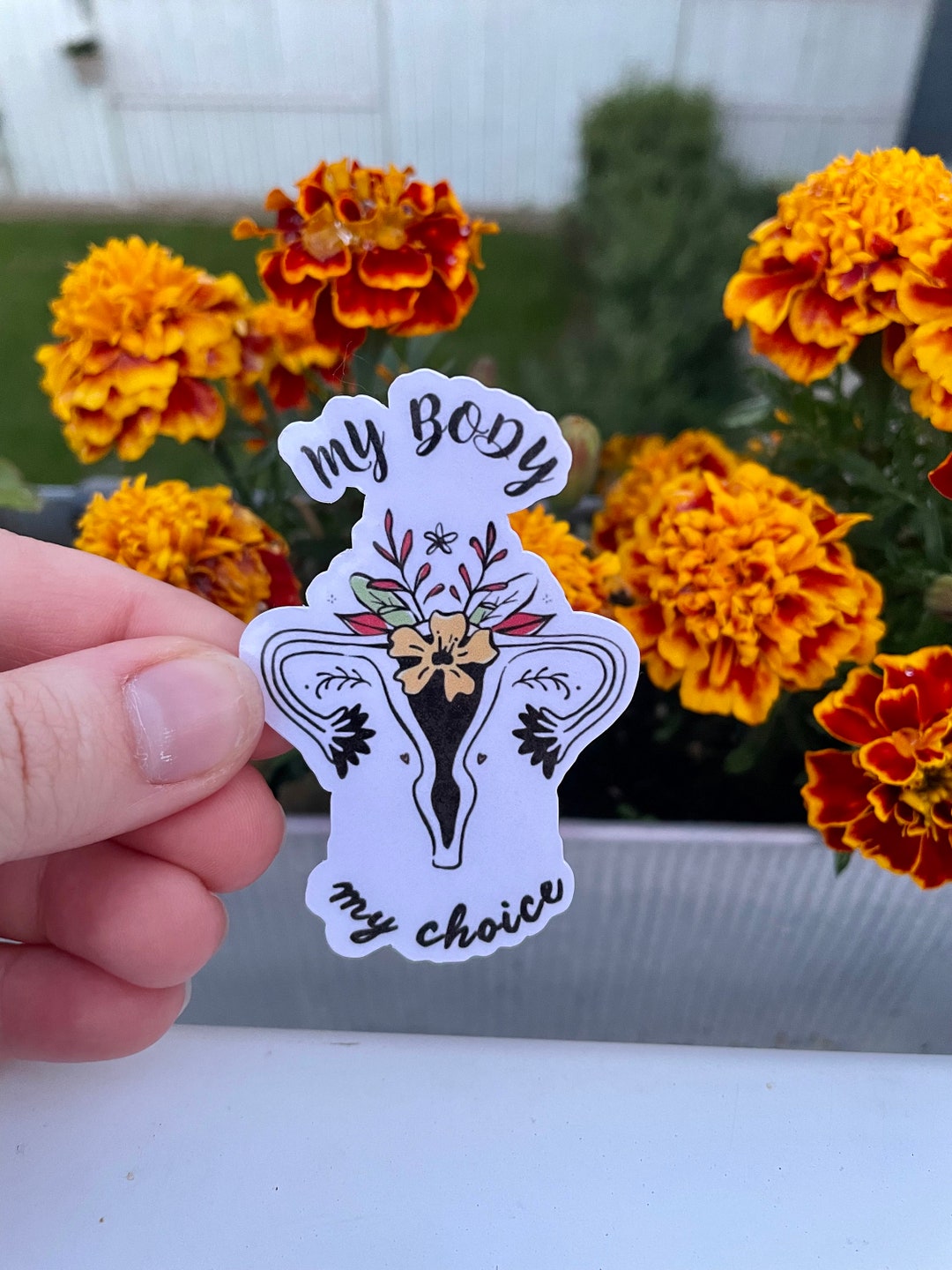 My Body, My Choice Sticker, Uterus, Pro Choice, Women's Rights ...