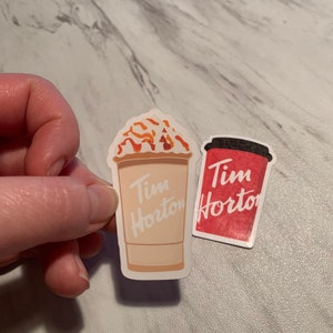 Tim Horton's Vinyl Sticker, Coffee, Ice Capp, Canadian, Permanent Vinyl ...