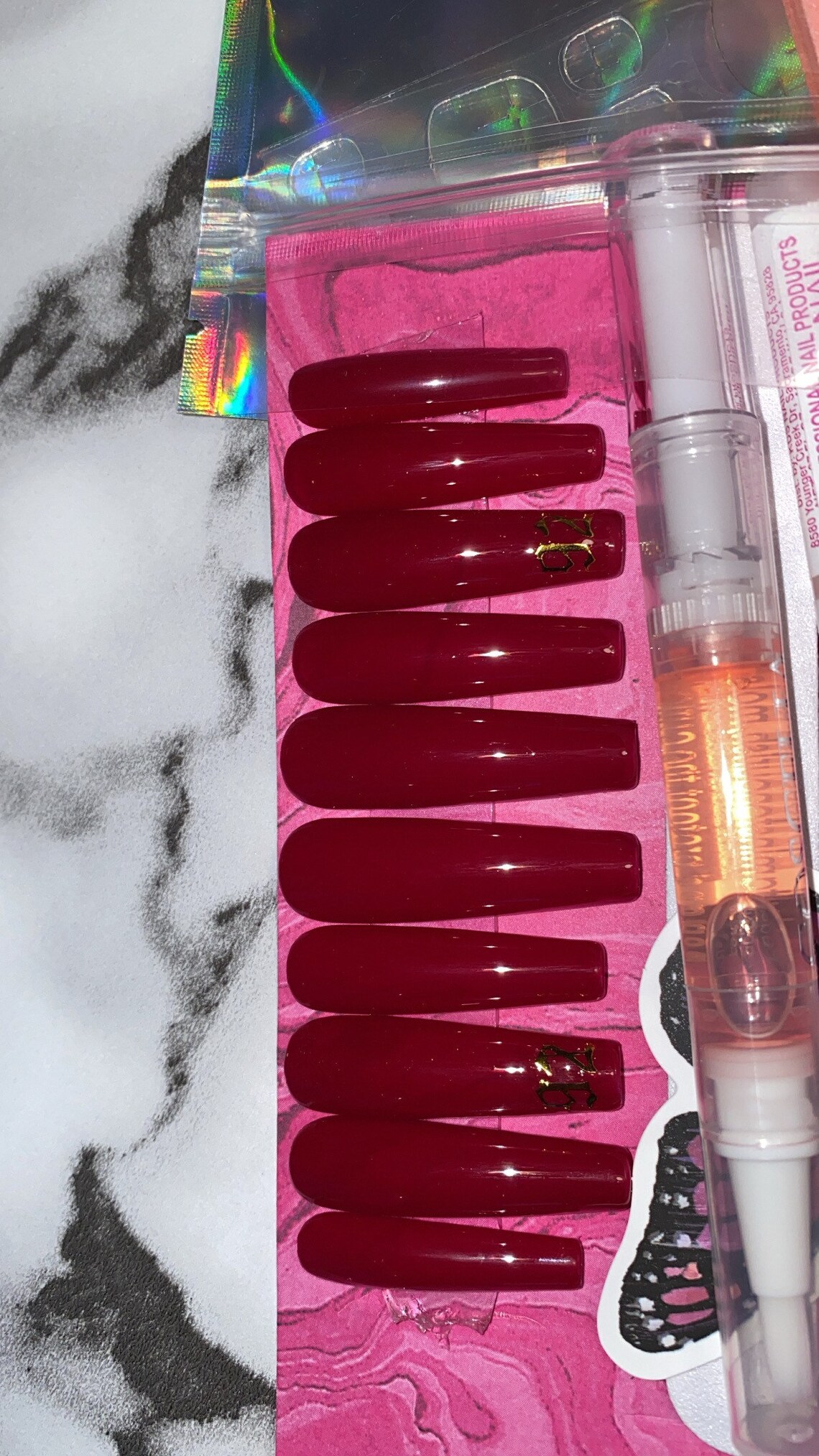 Xxl Press On Nails Etsy